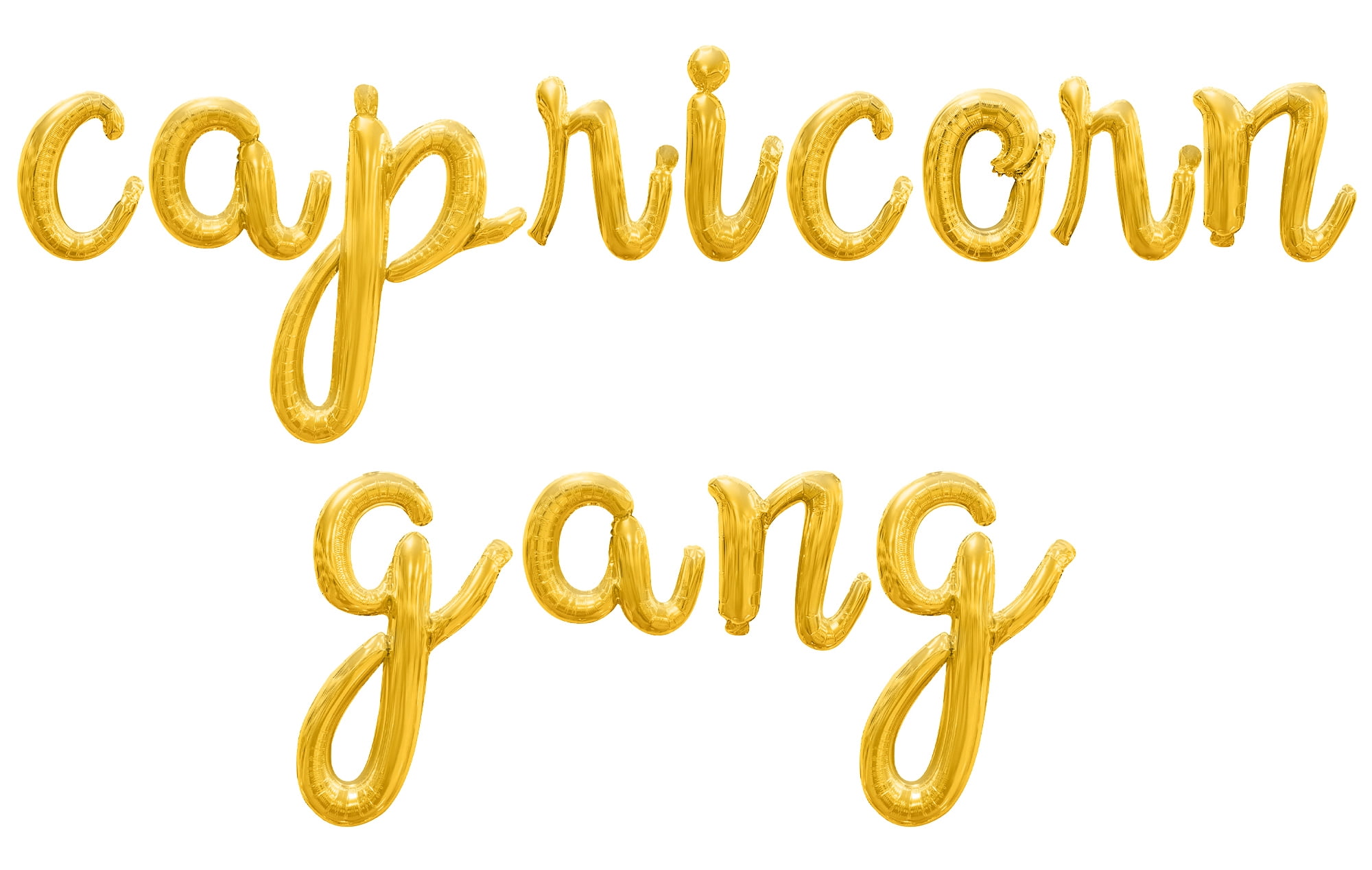 Cursive Script Letter Balloons - CAPRICORN GANG 16" Inch Alphabet ...
