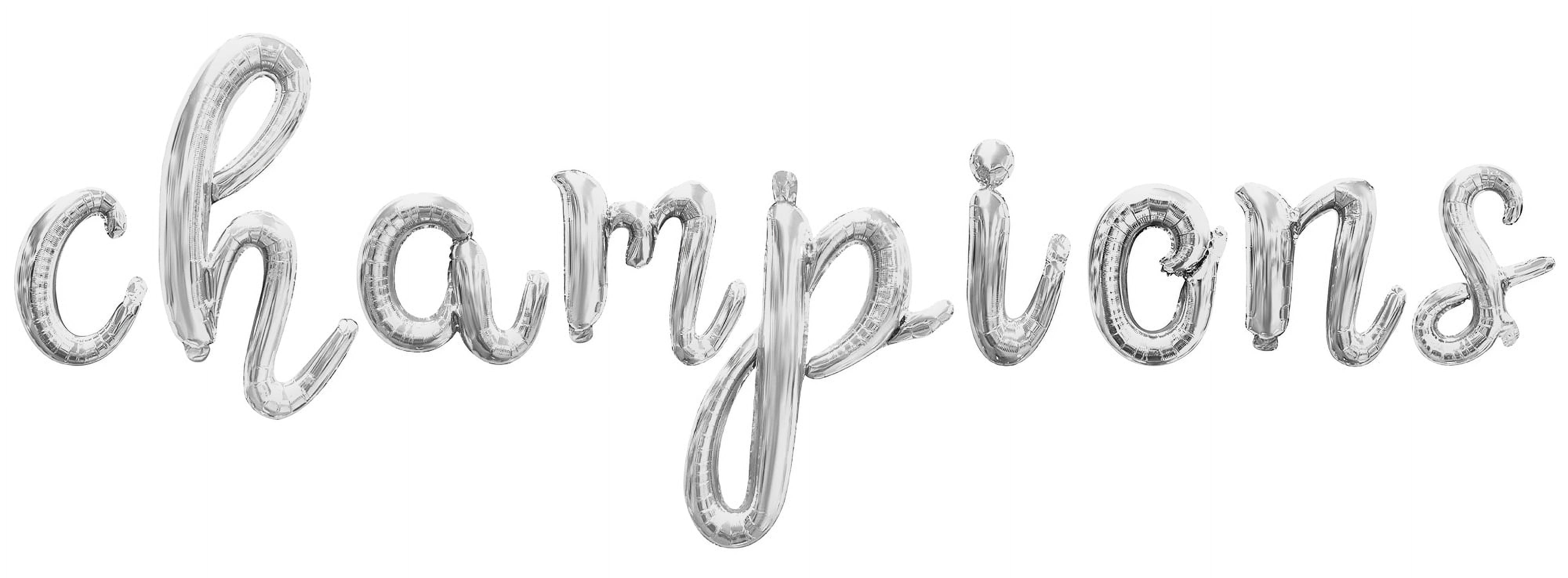 Cursive Script Letter Balloons - CHAMPIONS 16" Inch Alphabet Letters ...