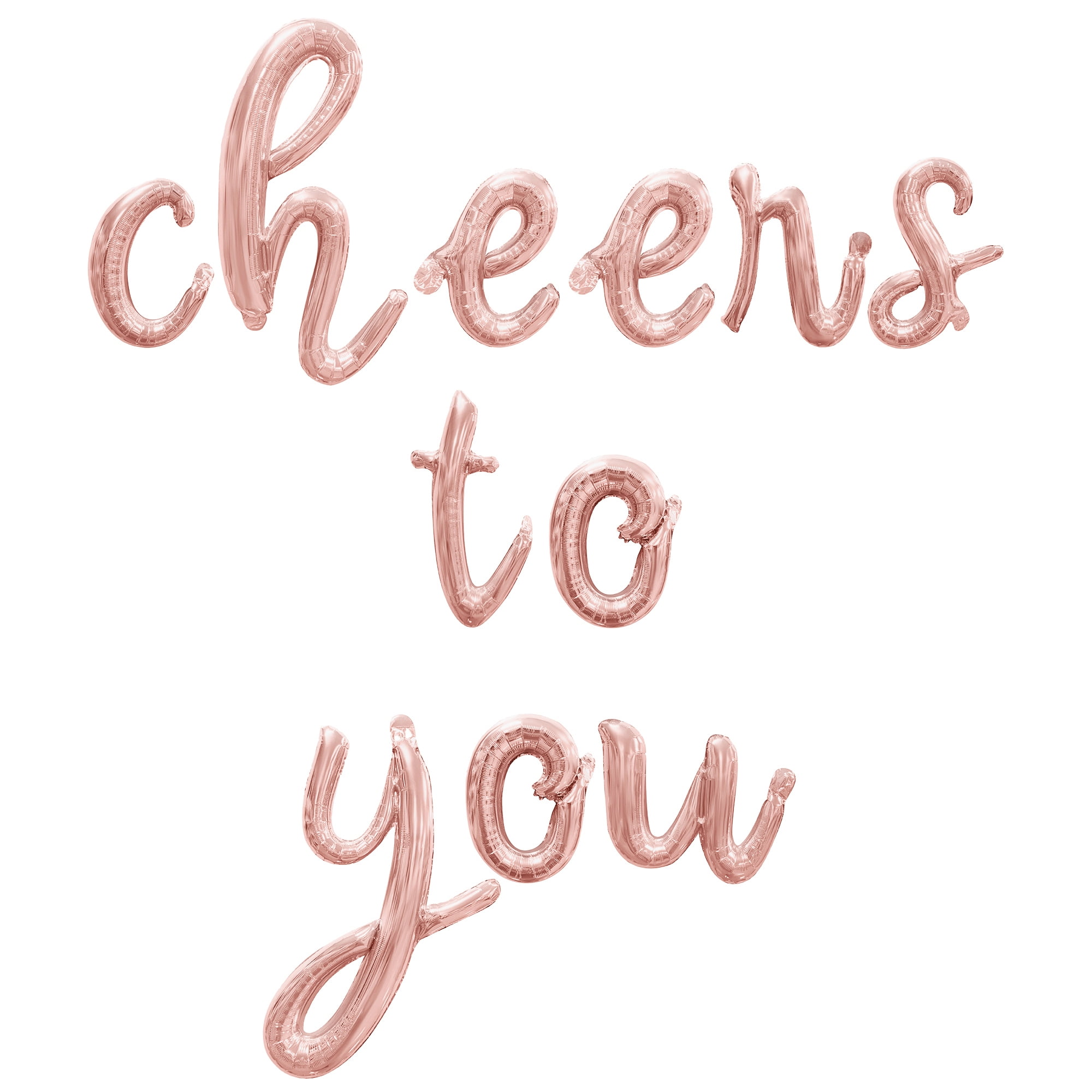 Cursive Script Letter Balloons - CHEERS TO YOU 16" Inch Alphabet ...
