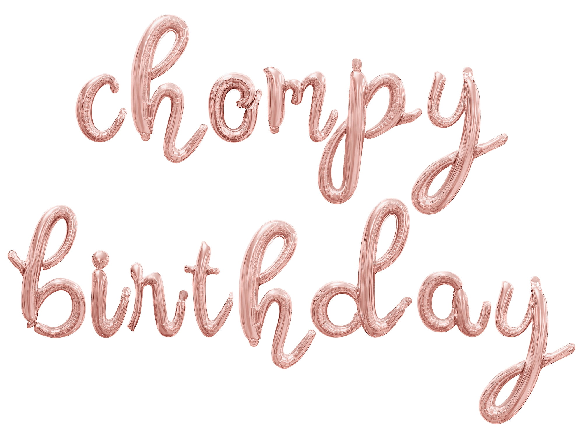 Cursive Script Letter Balloons - CHOMPY BIRTHDAY 16" Inch Alphabet ...