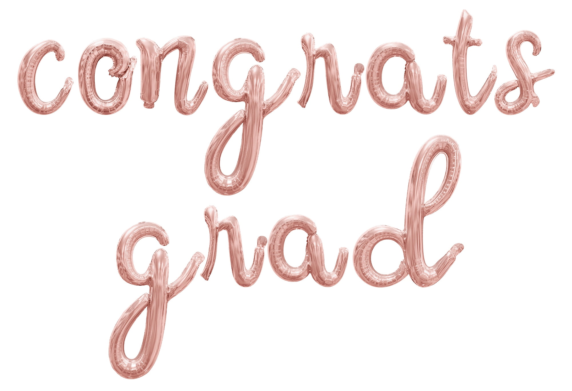 Cursive Script Letter Balloons - CONGRATS GRAD 16" Inch Alphabet ...