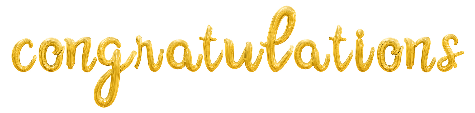 Cursive Script Letter Balloons - CONGRATULATIONS 16" Inch Alphabet ...