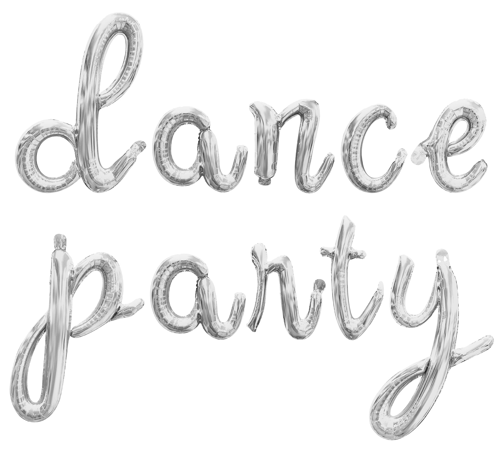 Cursive Script Letter Balloons - DANCE PARTY 16" Inch Alphabet Letters ...
