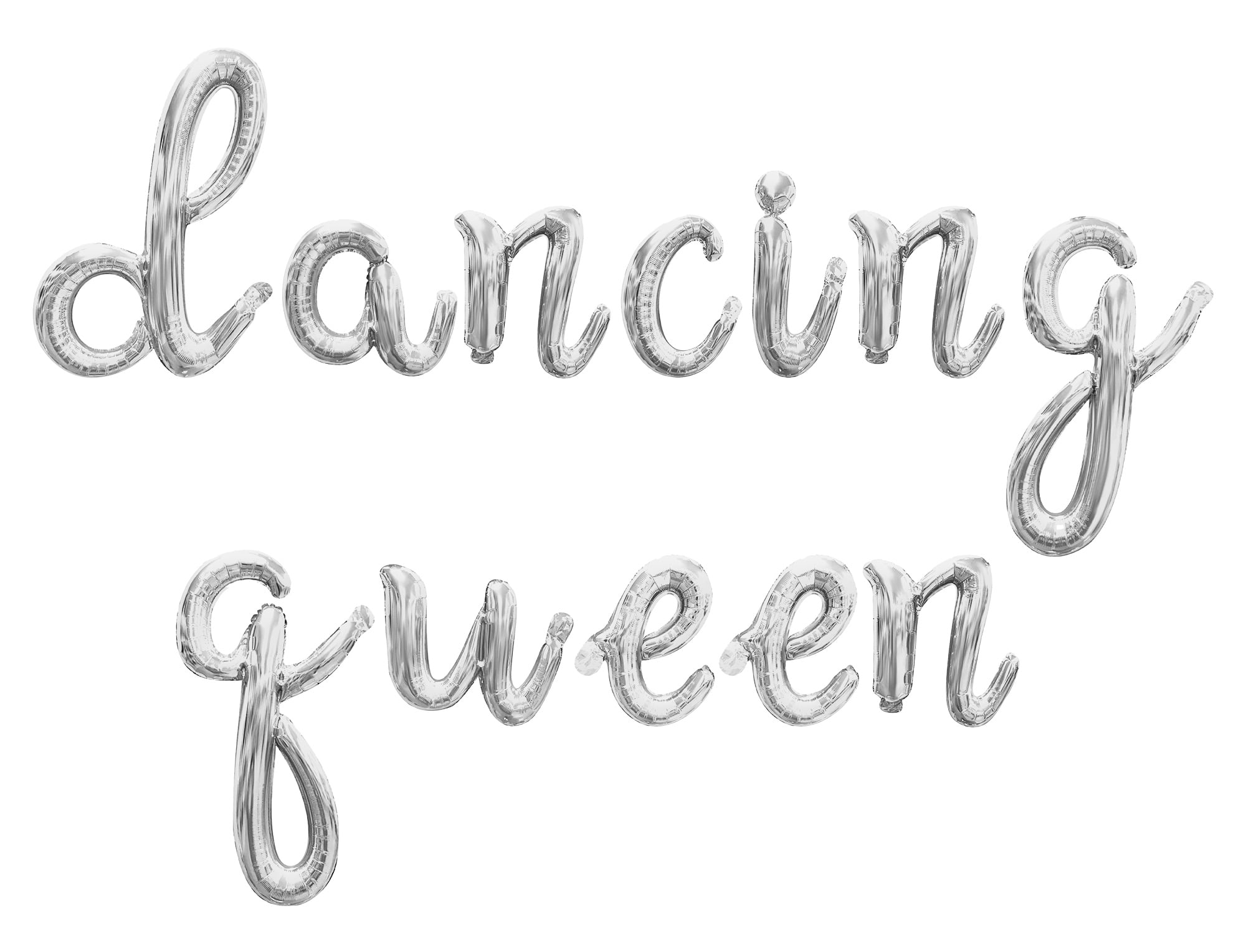 Cursive Script Letter Balloons - DANCING QUEEN 16" Inch Alphabet ...