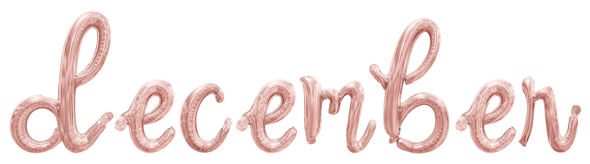 Cursive Script Letter Balloons - DECEMBER 16" Inch Alphabet Letters ...