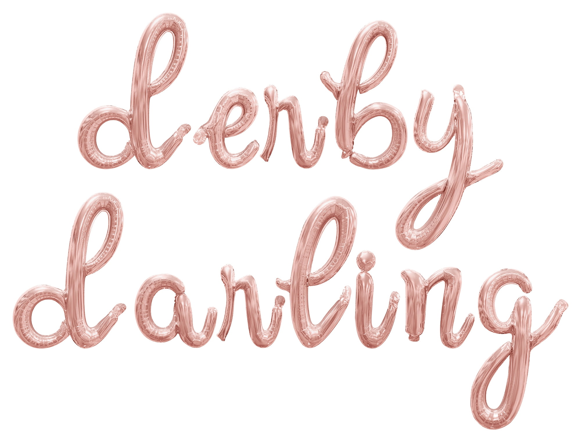Cursive Script Letter Balloons - DERBY DARLING 16" Inch Alphabet ...