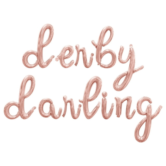 Cursive Script Letter Balloons - DERBY DARLING 16" Inch Alphabet ...