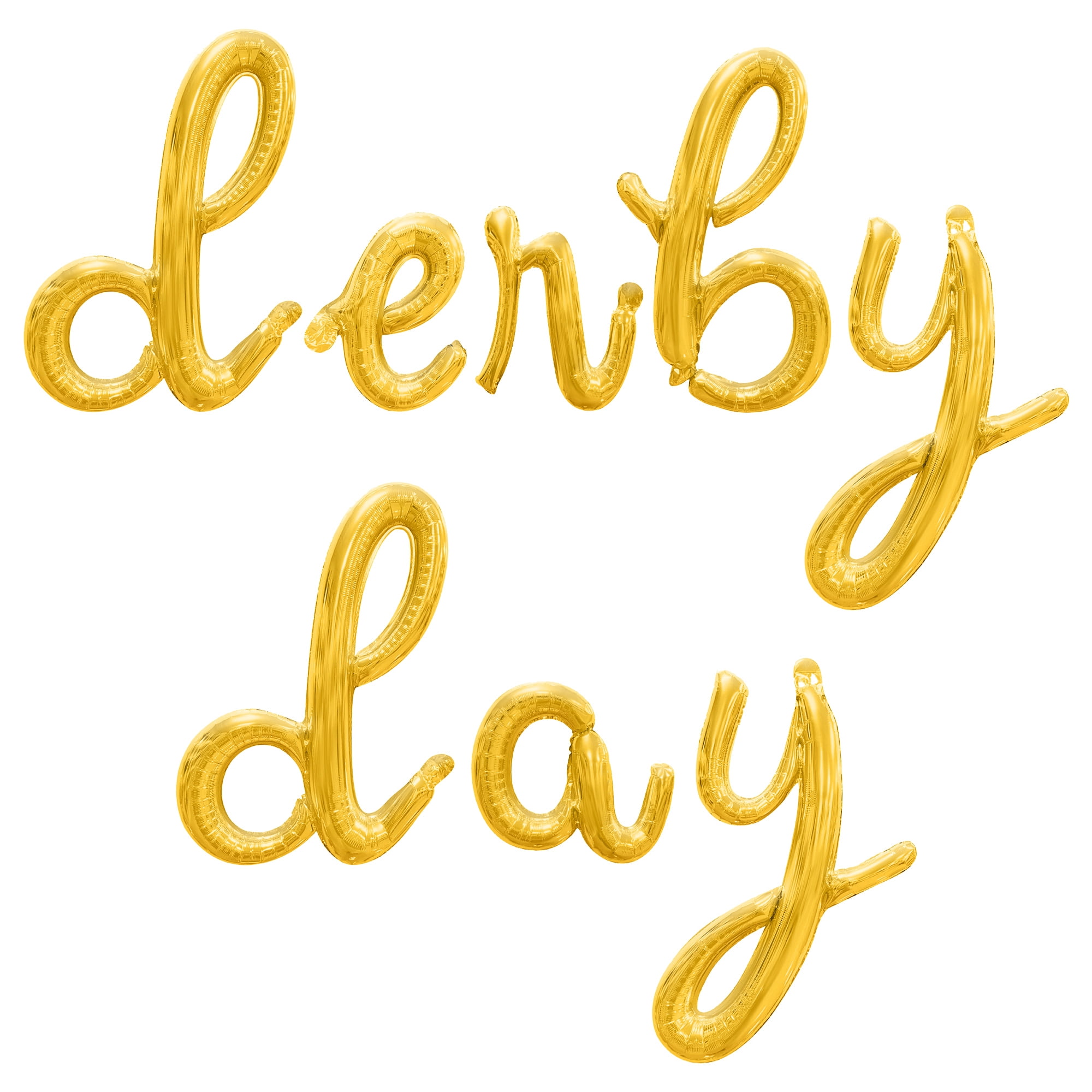 Cursive Script Letter Balloons - DERBY DAY 16" Inch Alphabet Letters ...