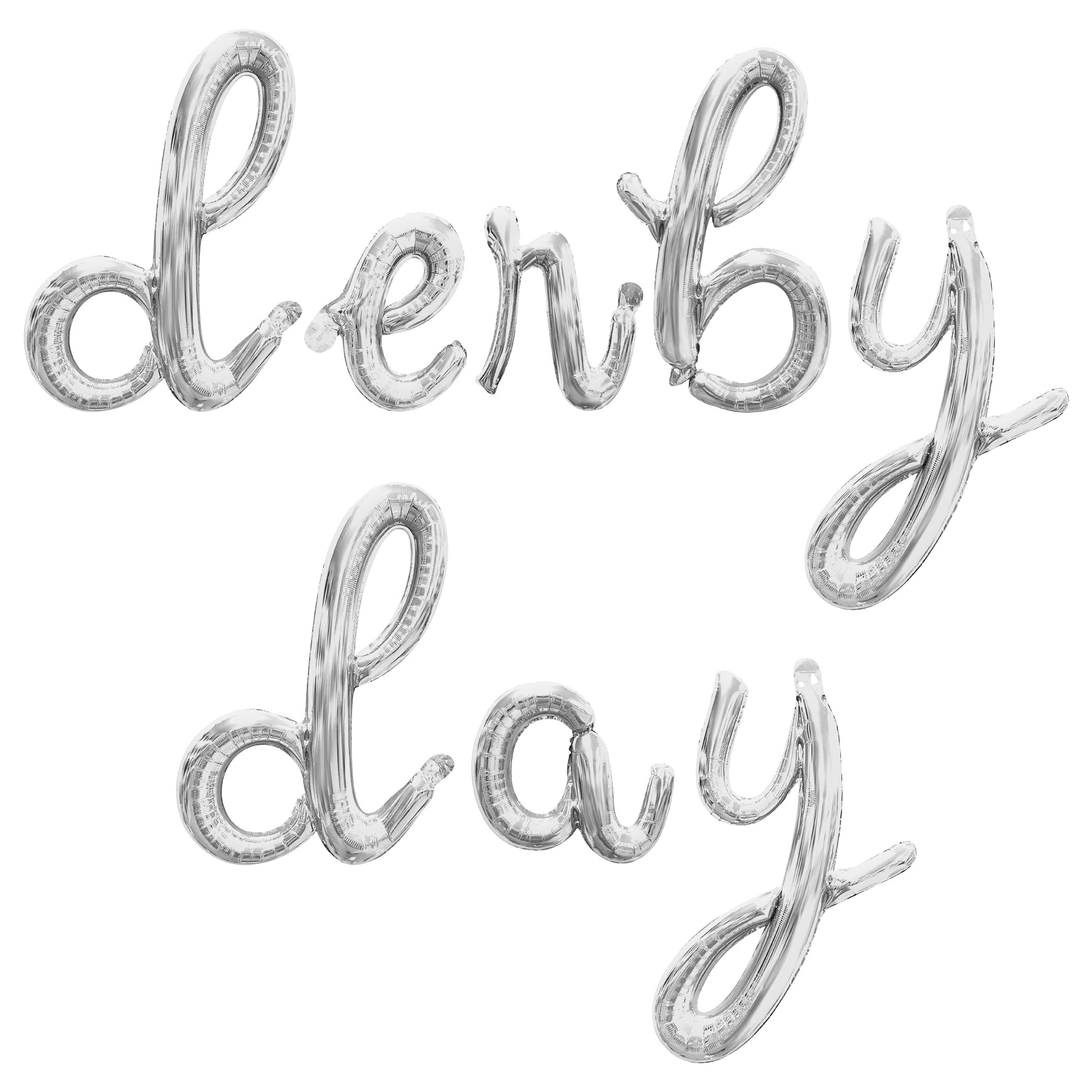 Cursive Script Letter Balloons - DERBY DAY 16" Inch Alphabet Letters ...