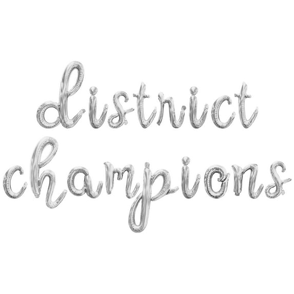 Cursive Script Letter Balloons - DISTRICT CHAMPIONS 16" Inch Alphabet ...