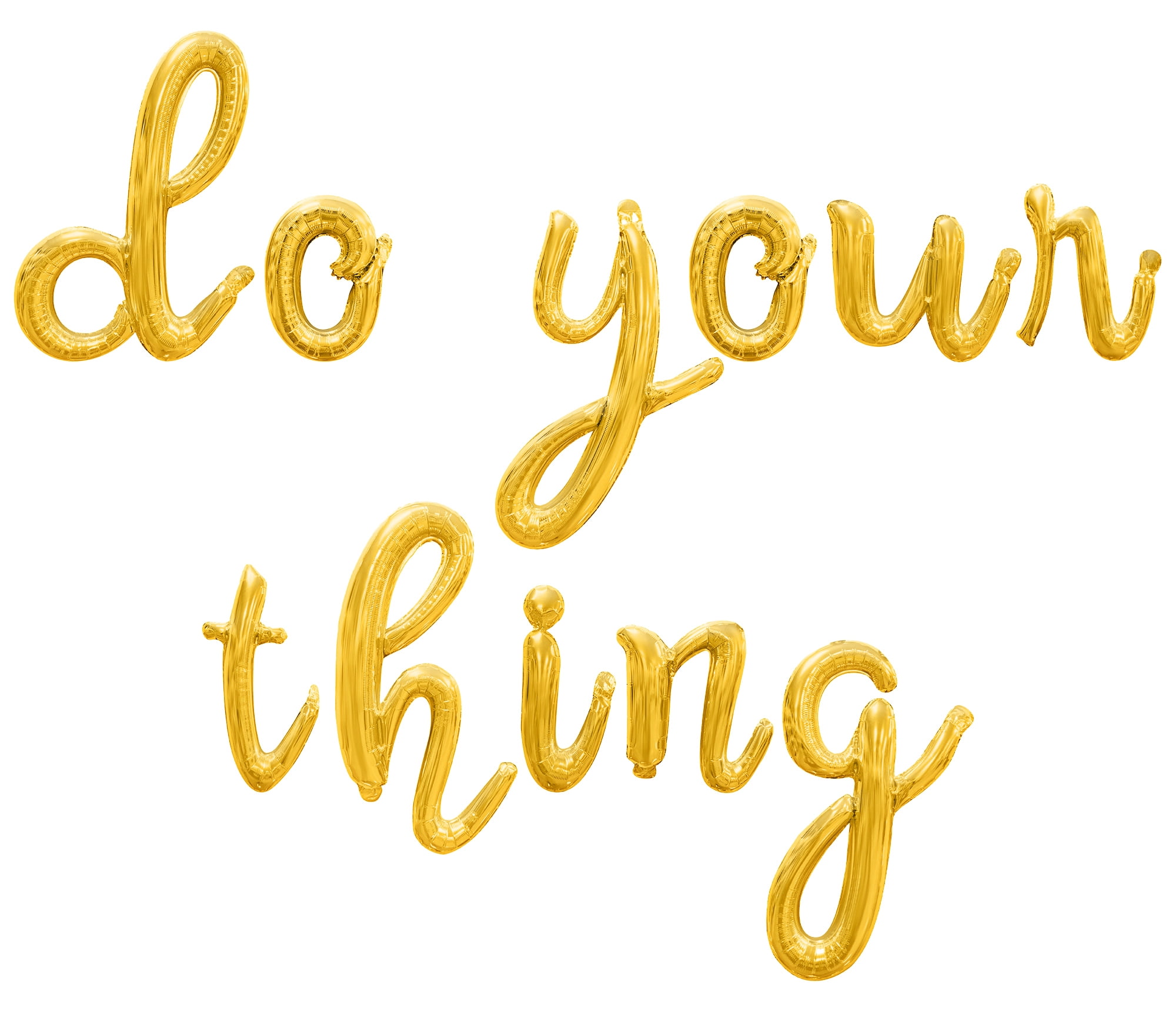 Cursive Script Letter Balloons - DO YOUR THING 16" Inch Alphabet ...