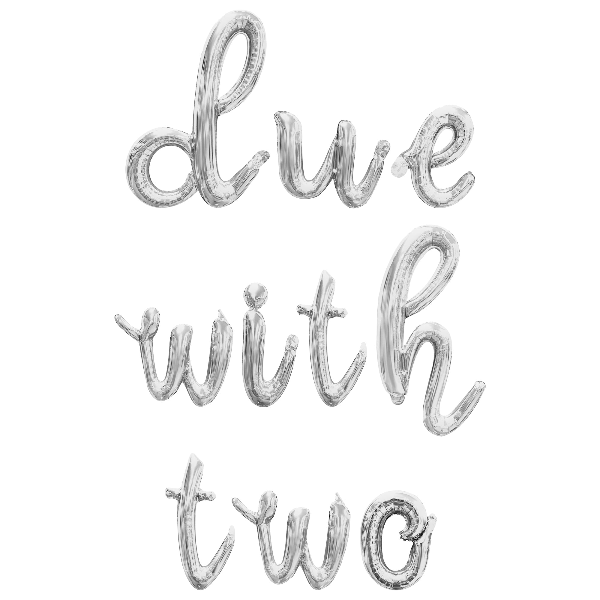 Cursive Script Letter Balloons - DUE WITH TWO 16" Inch Alphabet Letters ...