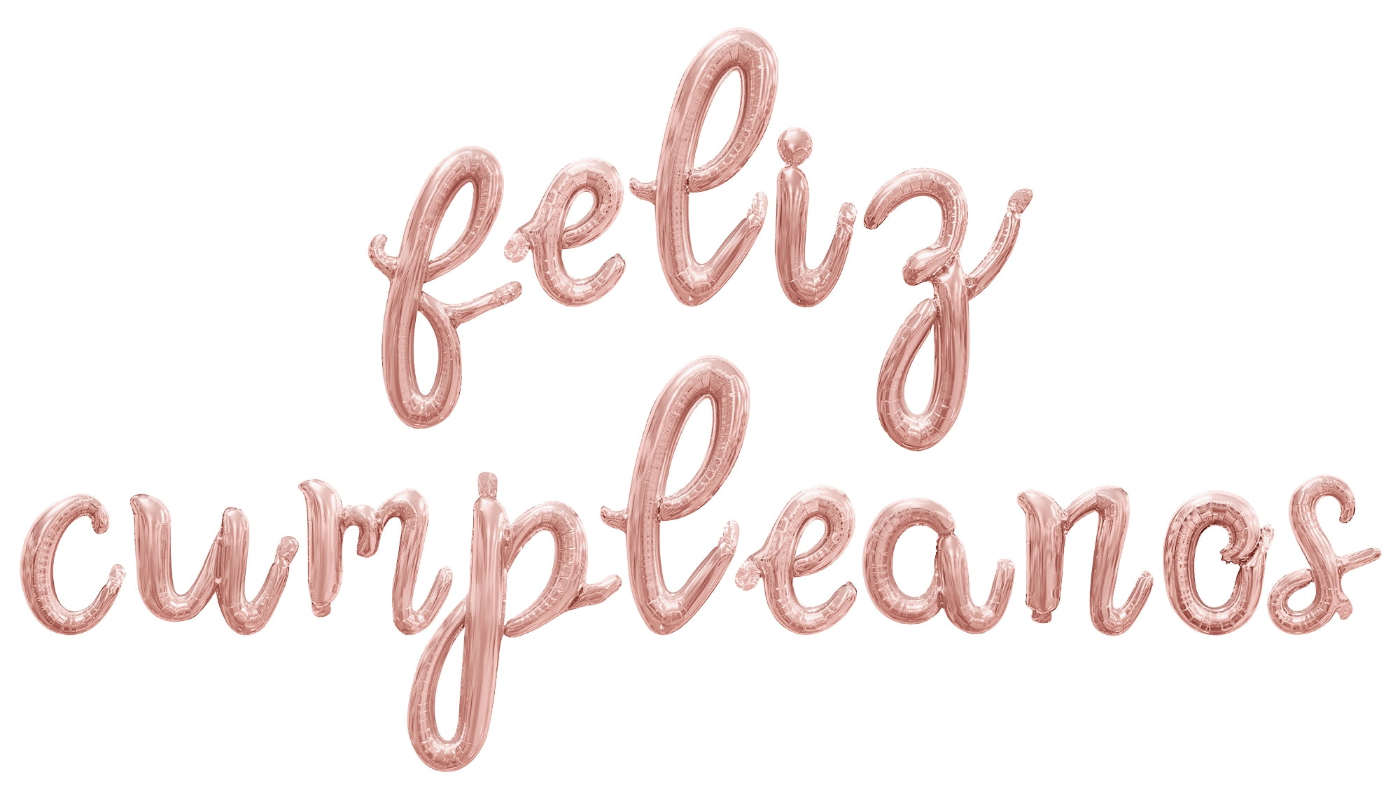 Cursive Script Letter Balloons - FELIZ CUMPLEANOS 16" Inch Alphabet ...