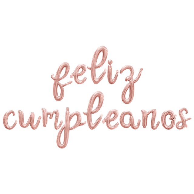 Cursive Script Letter Balloons - FELIZ CUMPLEANOS 16" Inch Alphabet ...