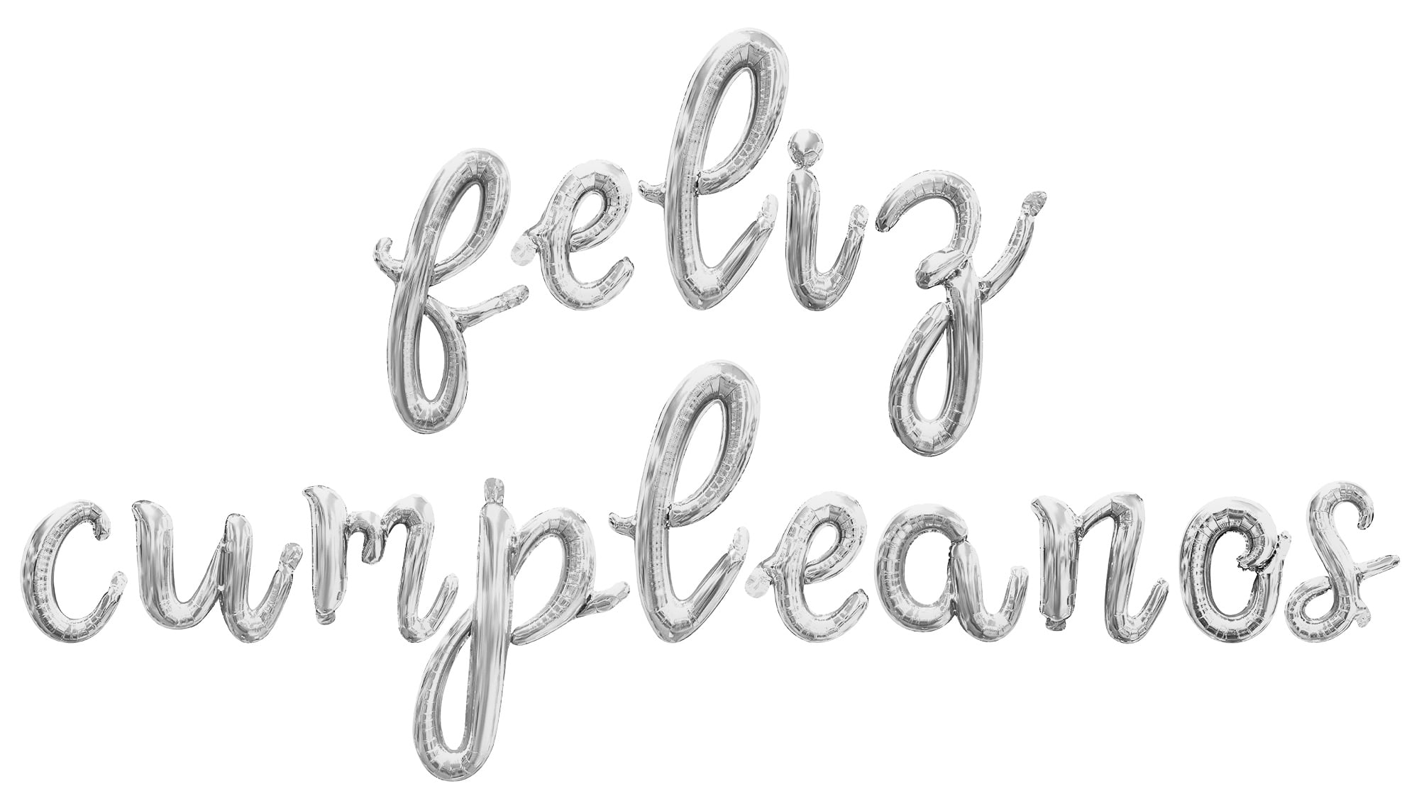 Cursive Script Letter Balloons - FELIZ CUMPLEANOS 16" Inch Alphabet ...
