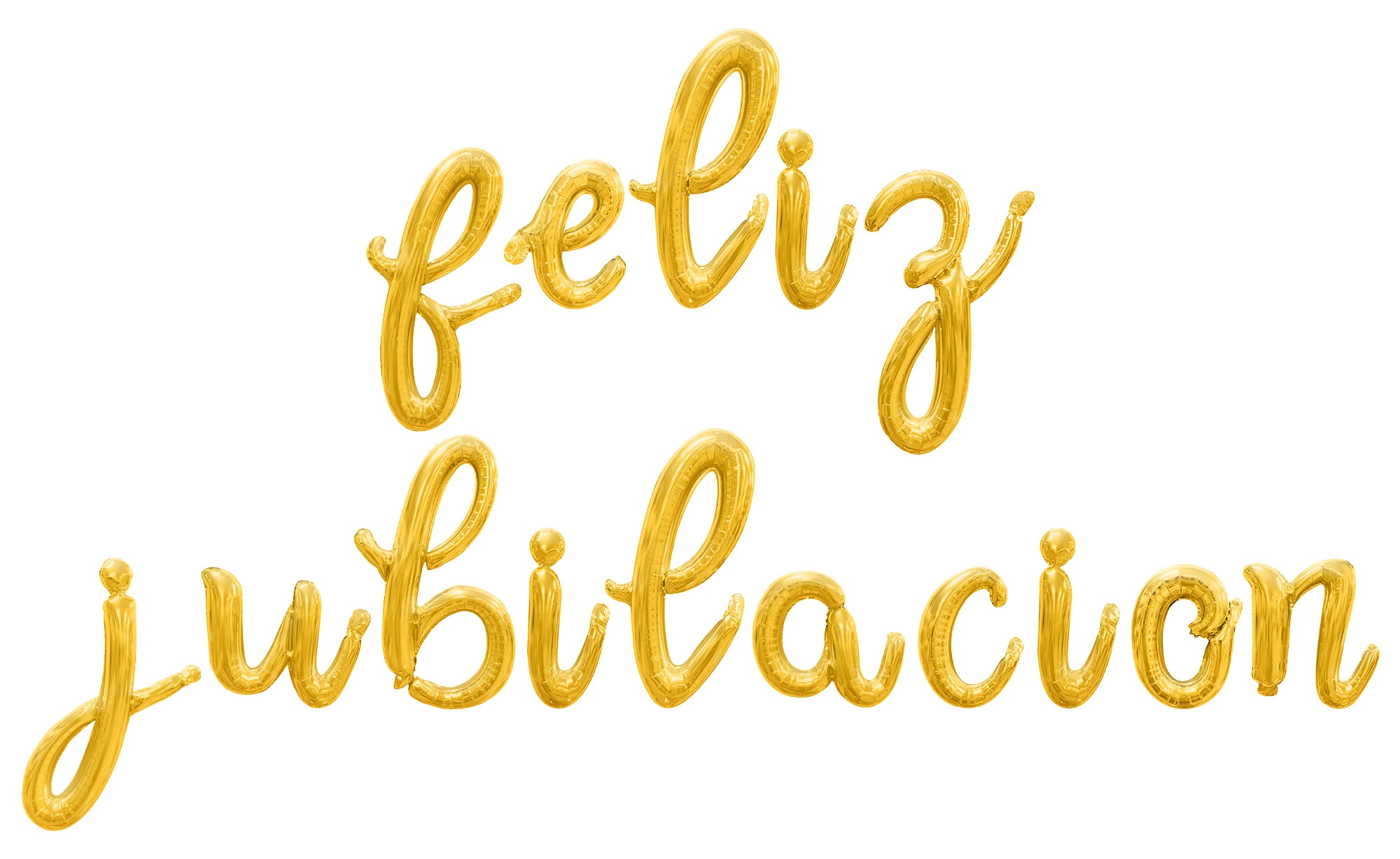 Cursive Script Letter Balloons - FELIZ JUBILACION 16" Inch Alphabet ...