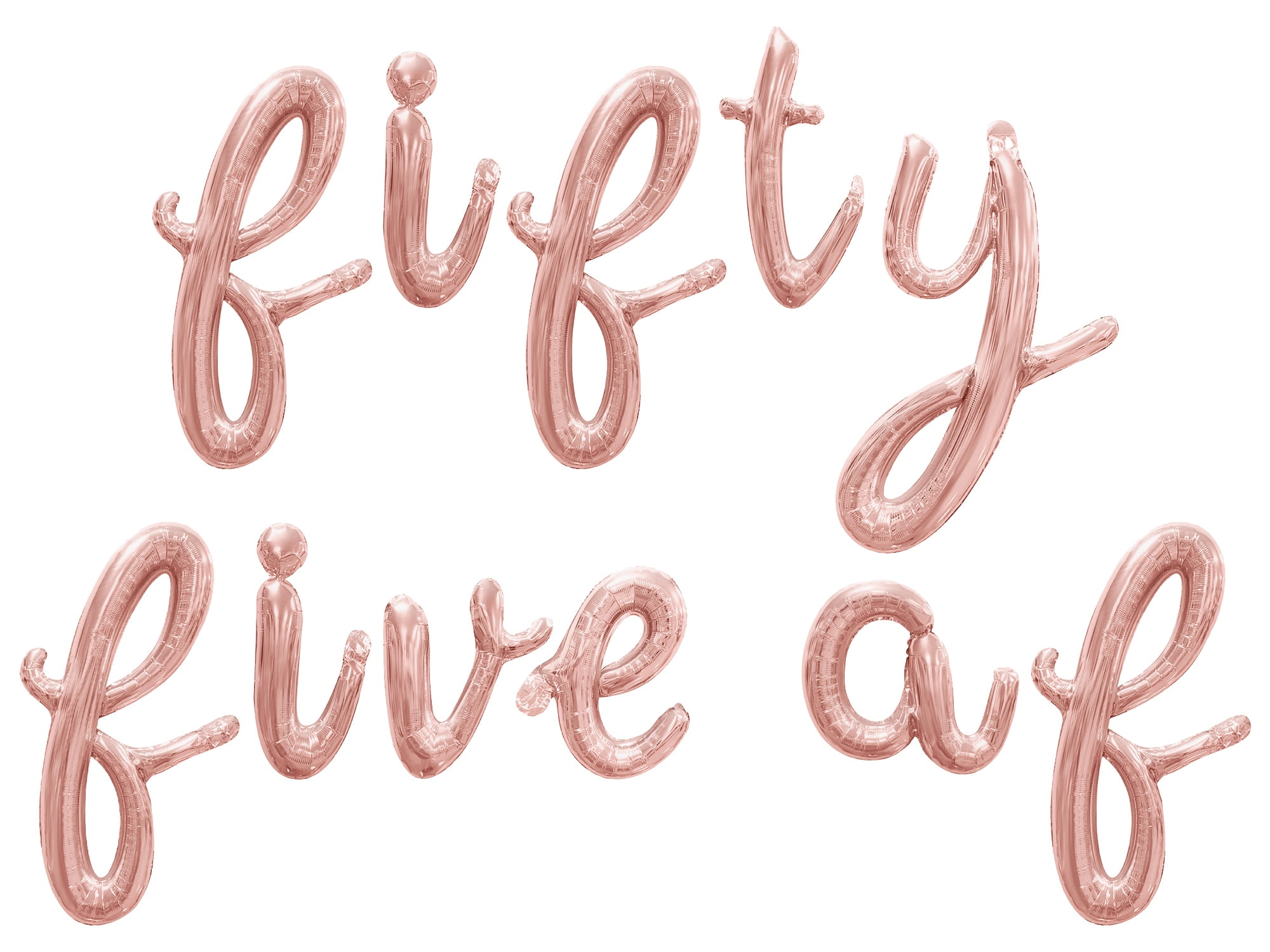 Cursive Script Letter Balloons - FIFTY FIVE AF 16" Inch Alphabet ...