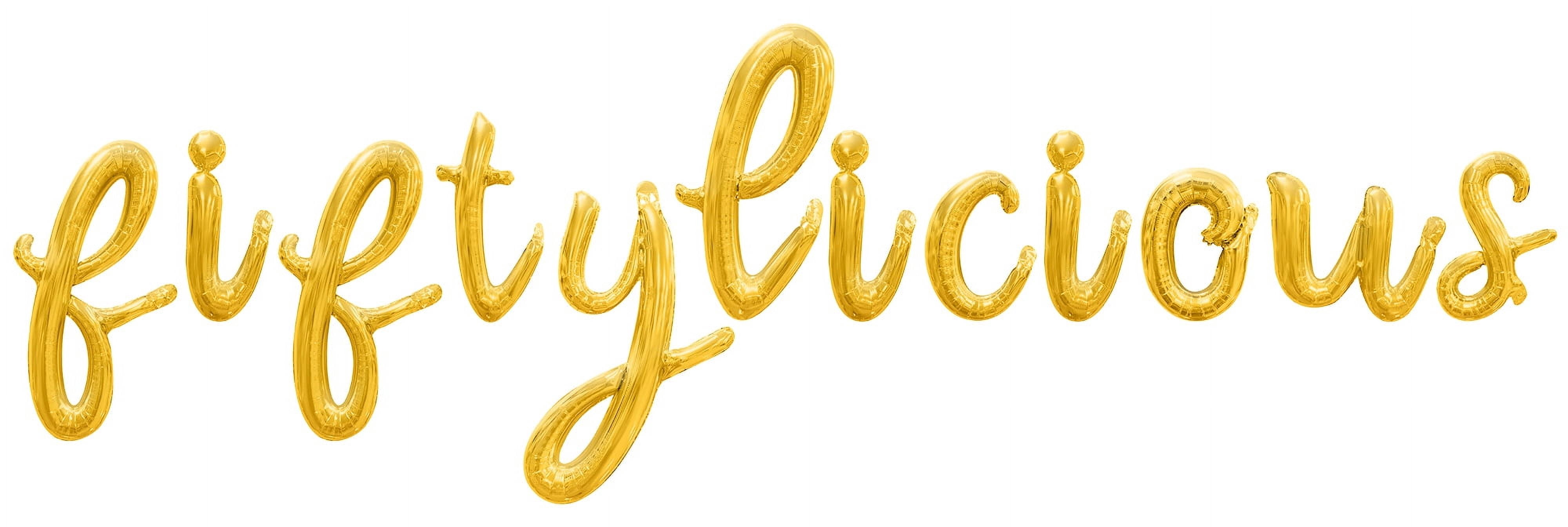 Cursive Script Letter Balloons - FIFTYLICIOUS 16" Inch Alphabet Letters ...