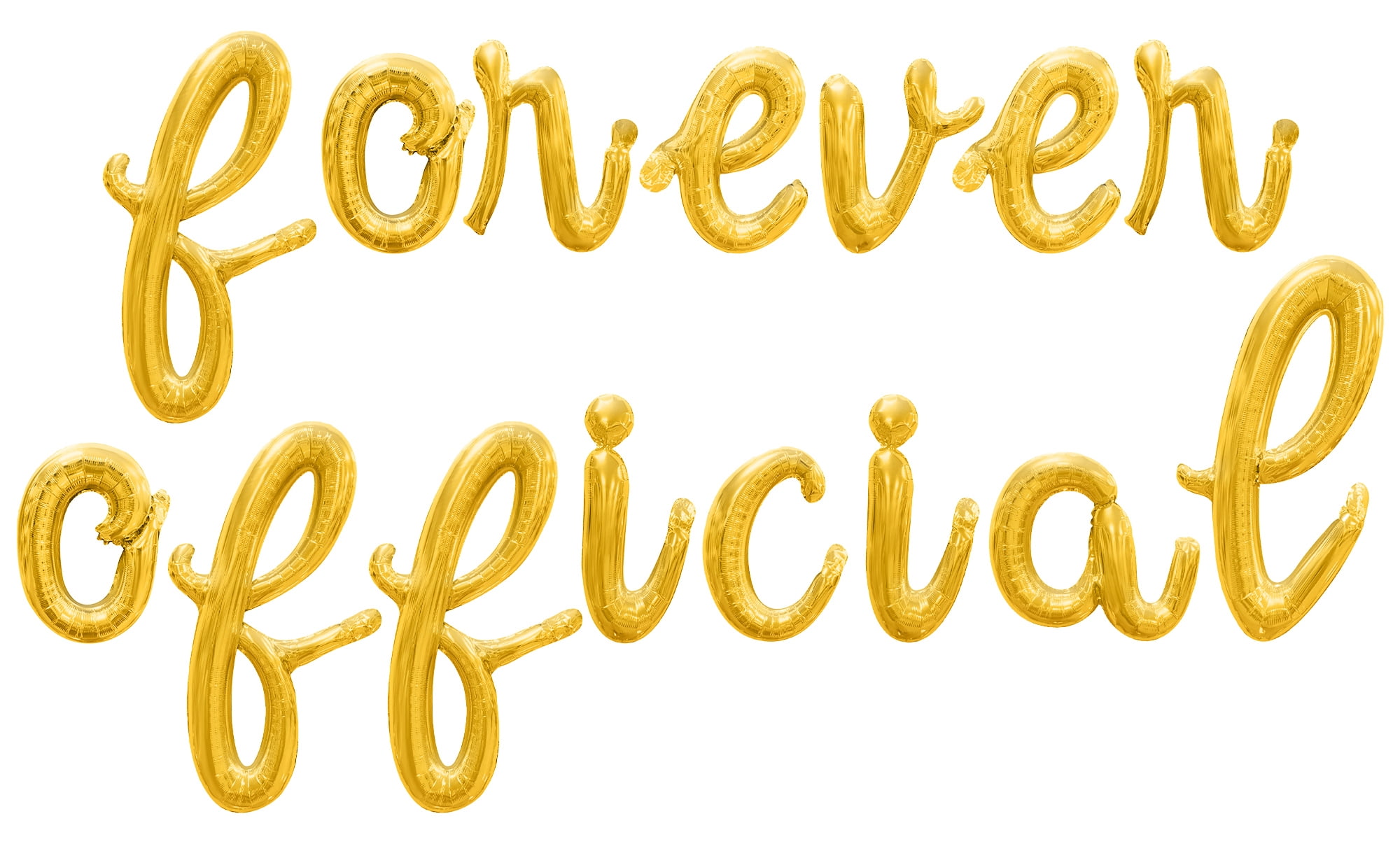 Cursive Script Letter Balloons - FOREVER OFFICIAL 16" Inch Alphabet ...