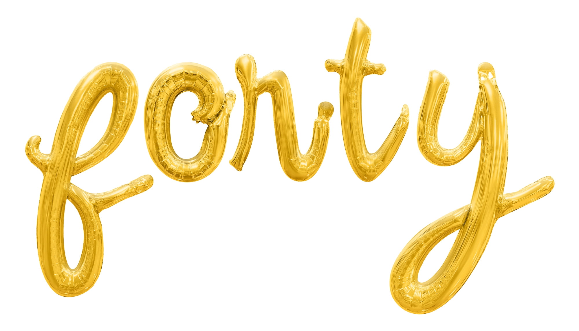 Cursive Script Letter Balloons - FORTY 16" Inch Alphabet Letters Foil ...