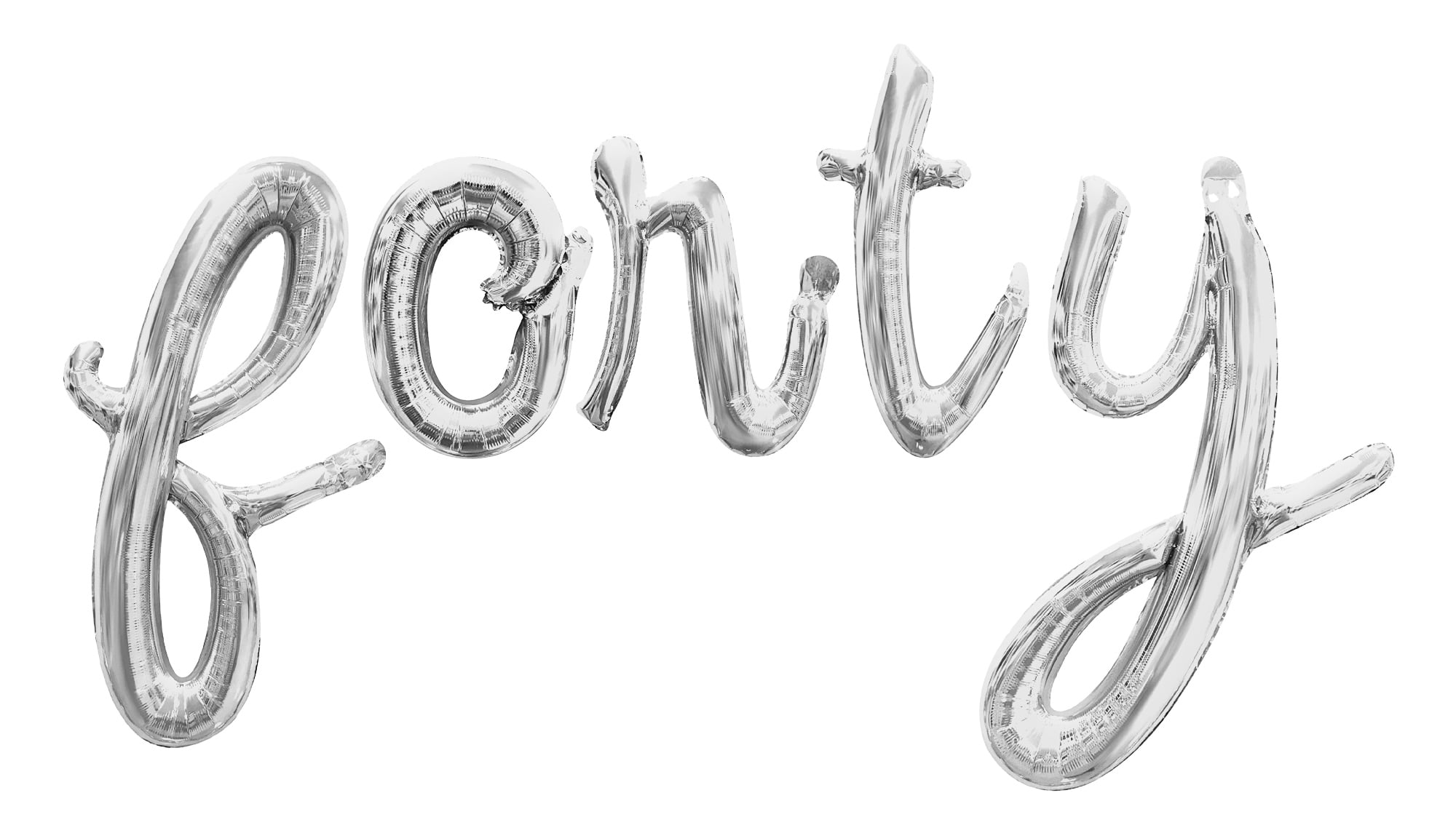 Cursive Script Letter Balloons - FORTY 16" Inch Alphabet Letters Foil ...