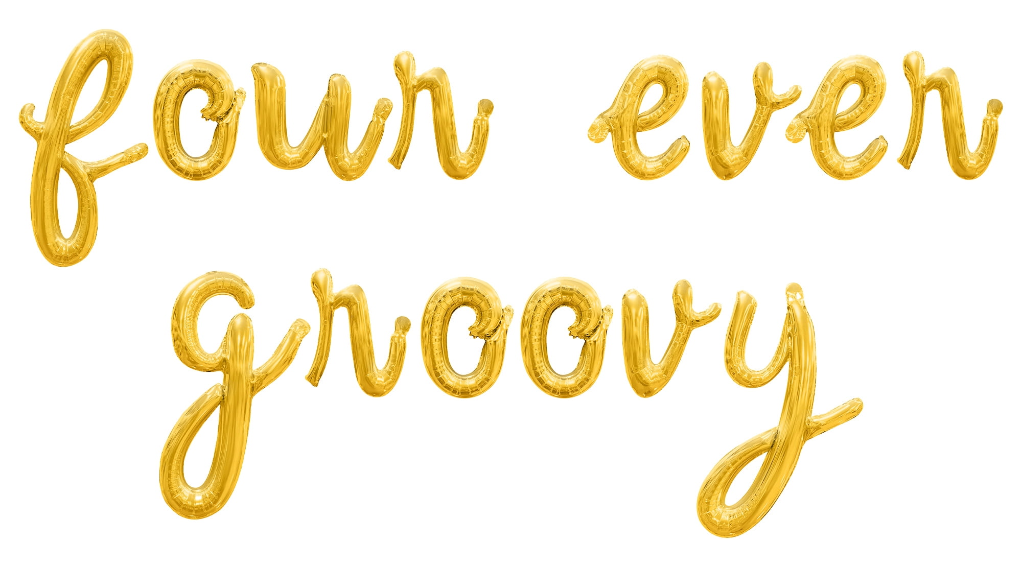 Cursive Script Letter Balloons - FOUR EVER GROOVY 16" Inch Alphabet ...
