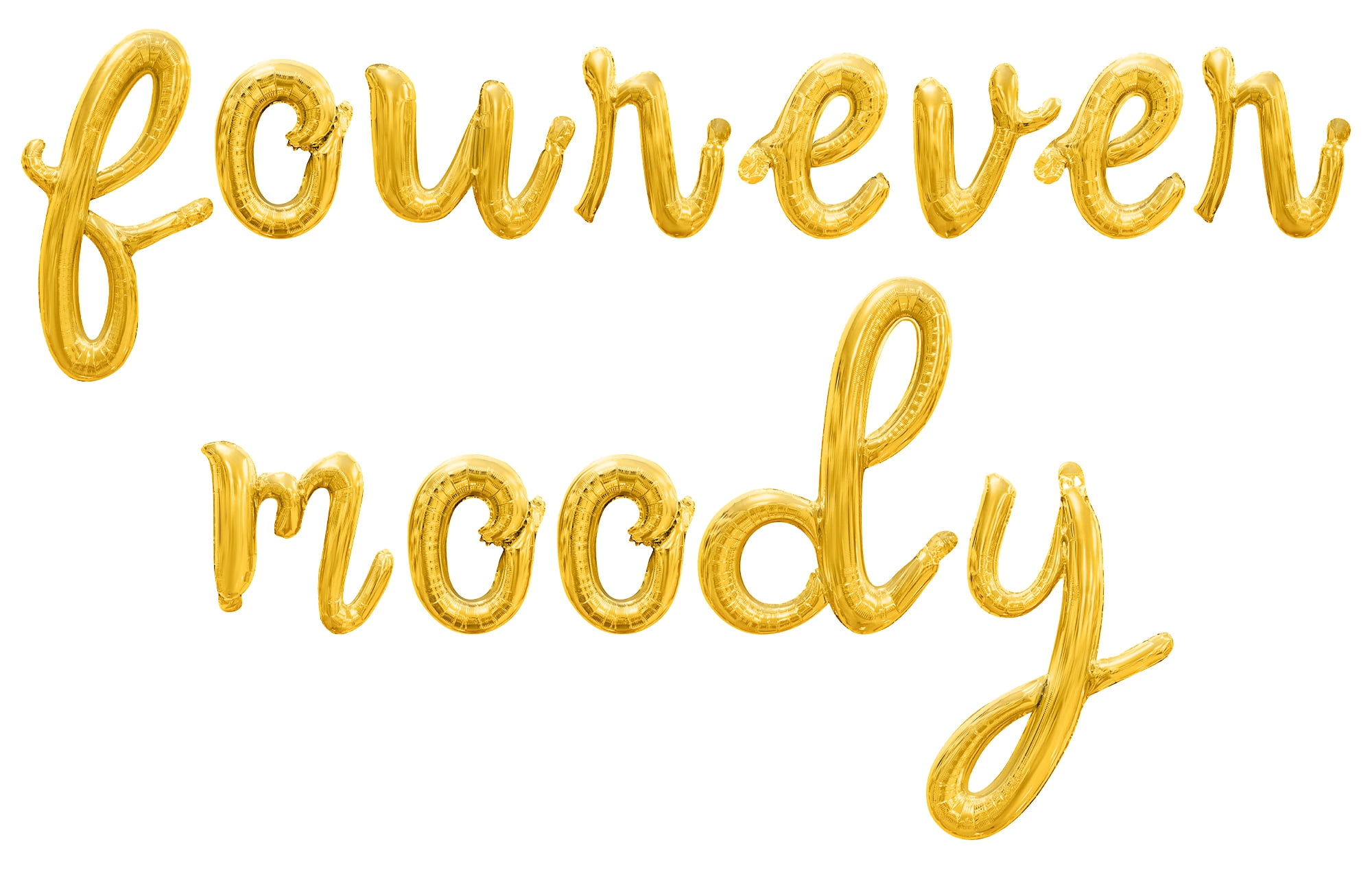 Cursive Script Letter Balloons - FOUREVER MOODY 16" Inch Alphabet ...