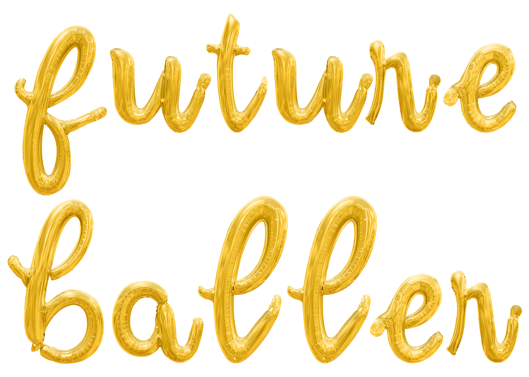 Cursive Script Letter Balloons - FUTURE BALLER 16" Inch Alphabet ...
