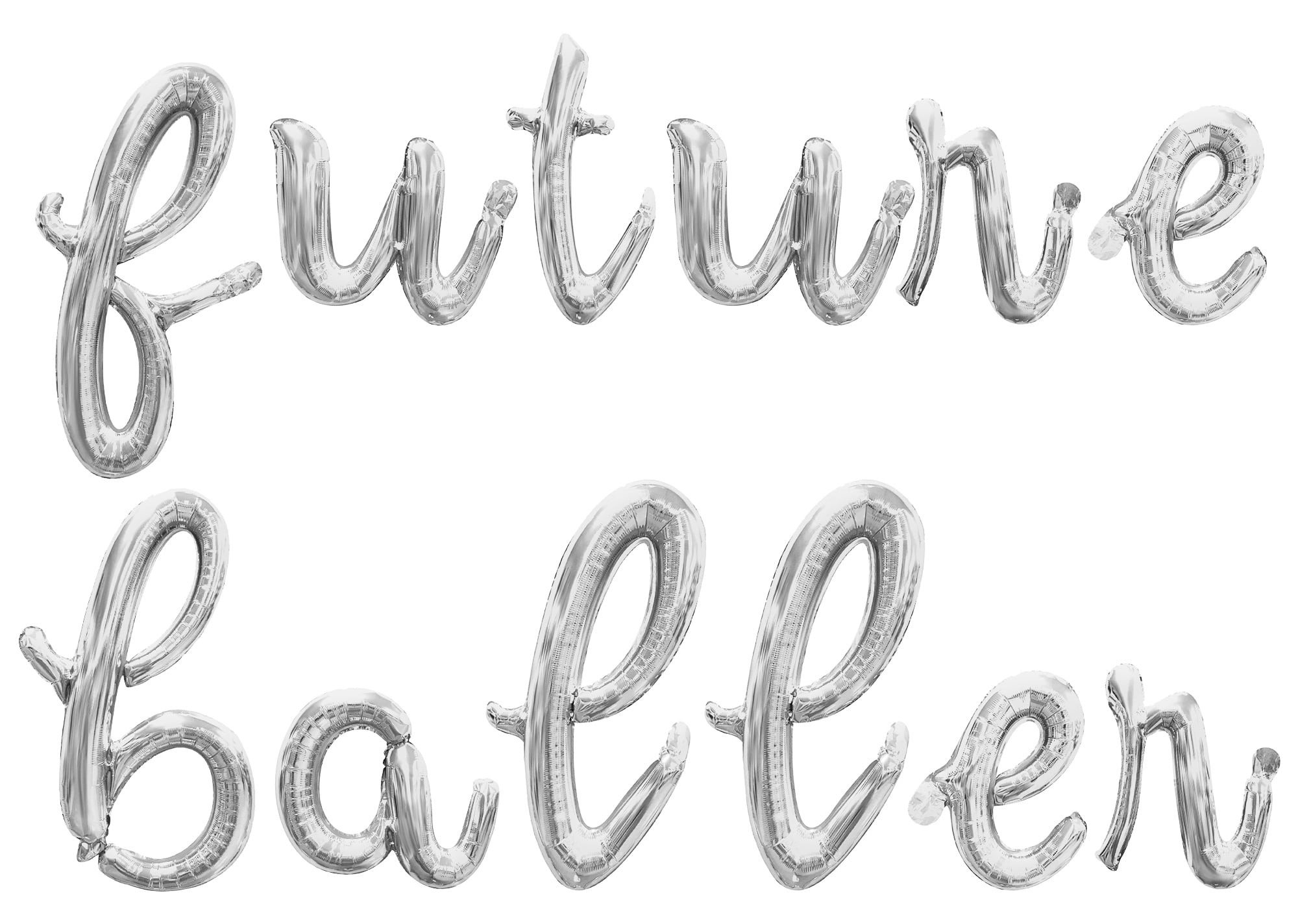 Cursive Script Letter Balloons - FUTURE BALLER 16" Inch Alphabet ...