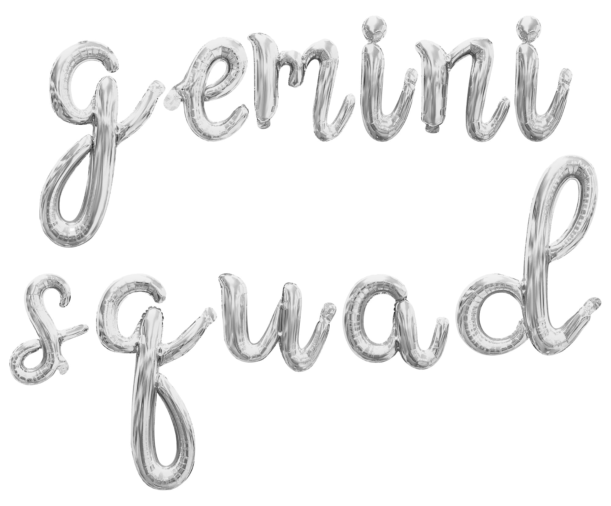 Cursive Script Letter Balloons - GEMINI SQUAD 16" Inch Alphabet Letters ...