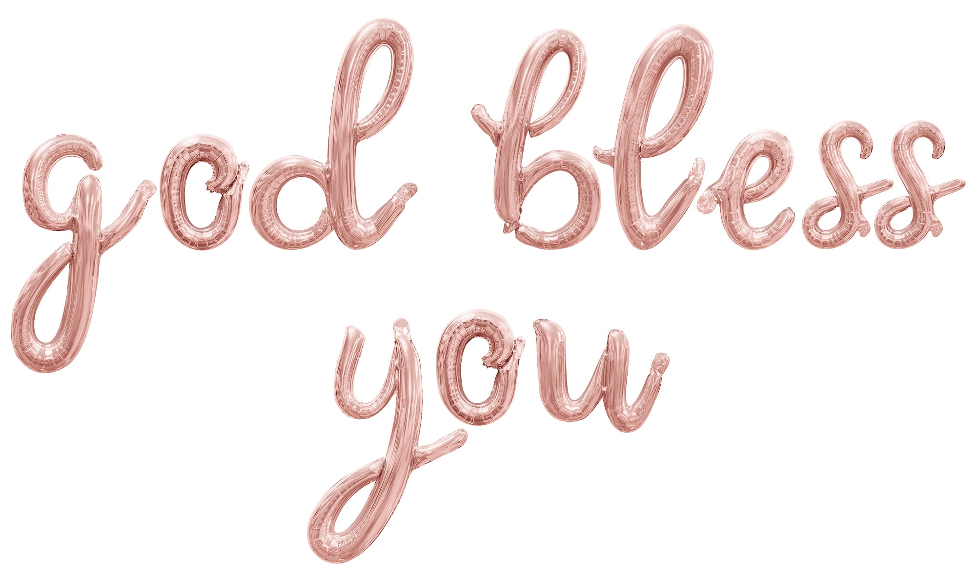 Cursive Script Letter Balloons - GOD BLESS YOU 16" Inch Alphabet ...