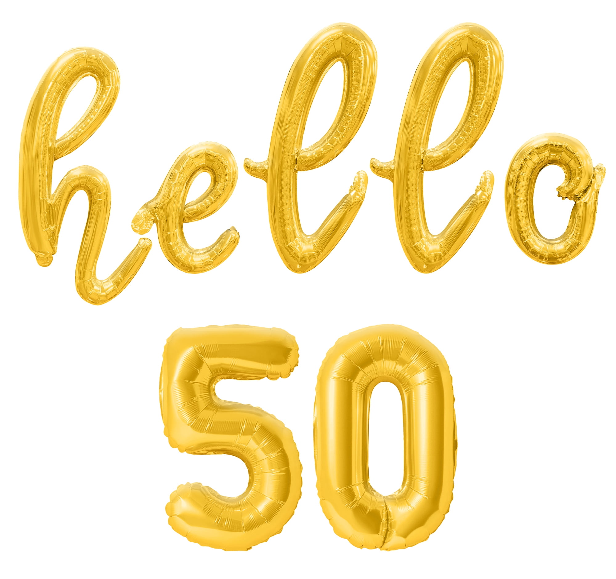 Cursive Script Letter Balloons - HELLO 50 16" Inch Alphabet Letters ...