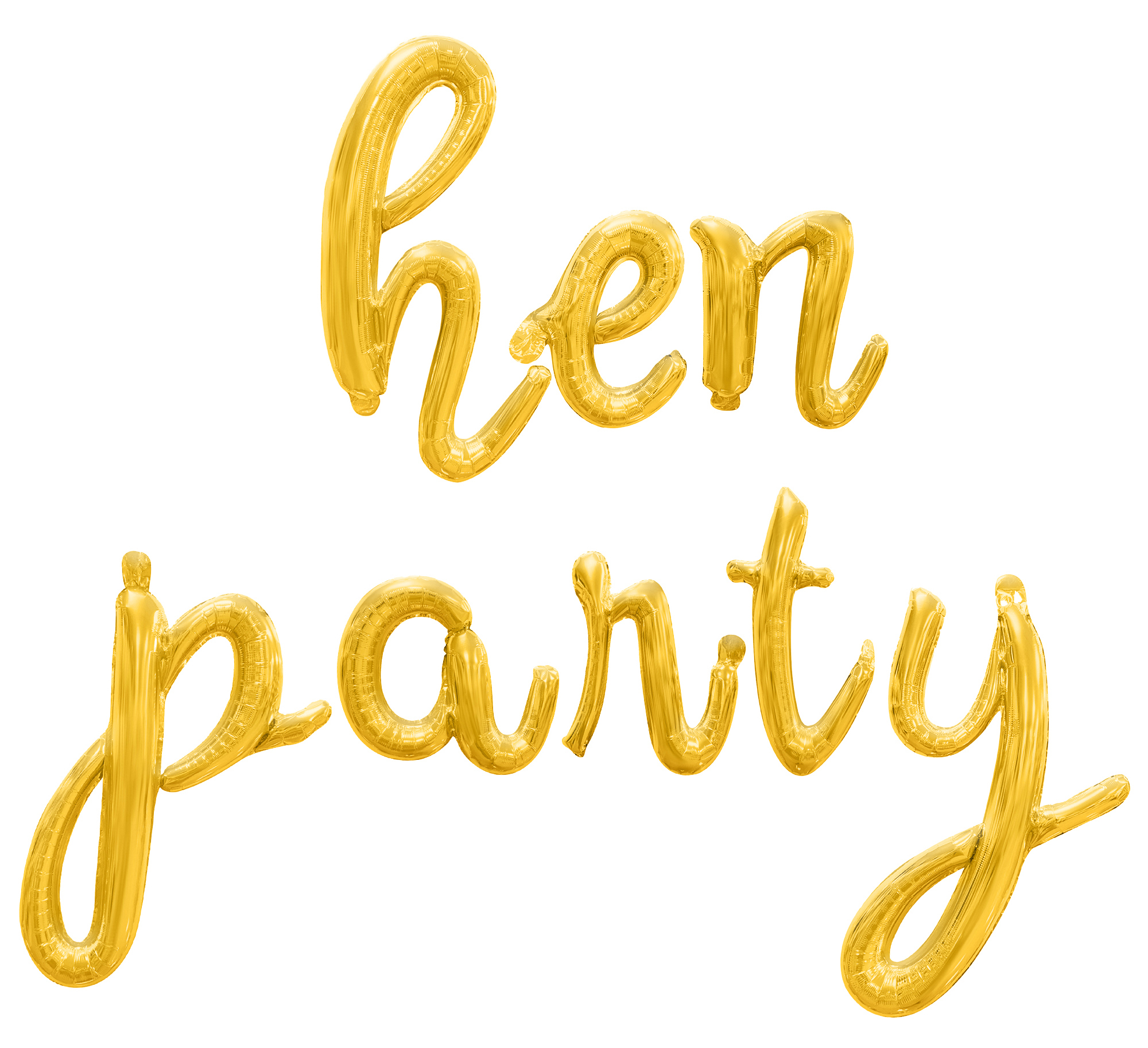 Cursive Script Letter Balloons - HEN PARTY 16" Inch Alphabet Letters ...