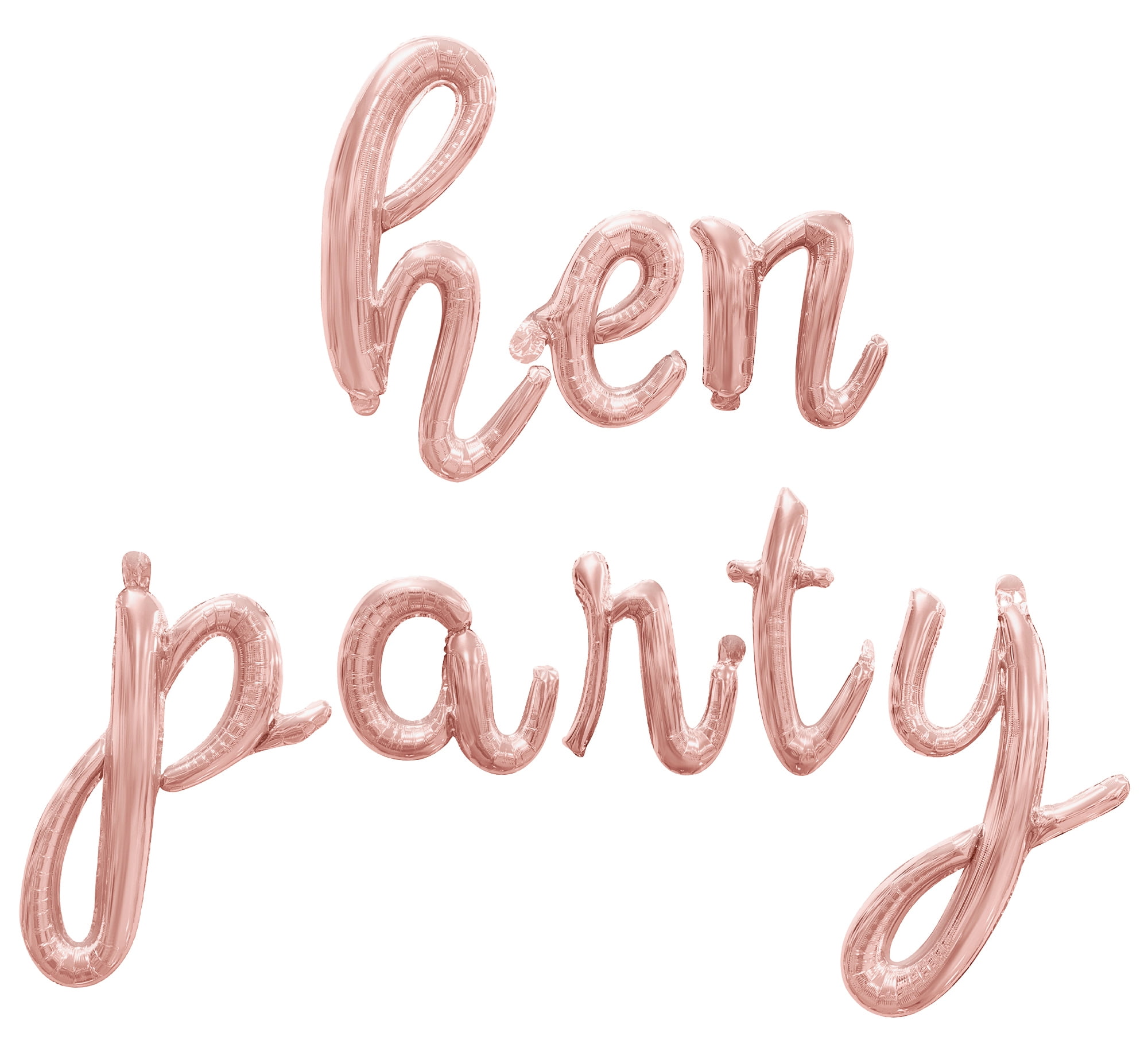 Cursive Script Letter Balloons - HEN PARTY 16" Inch Alphabet Letters ...