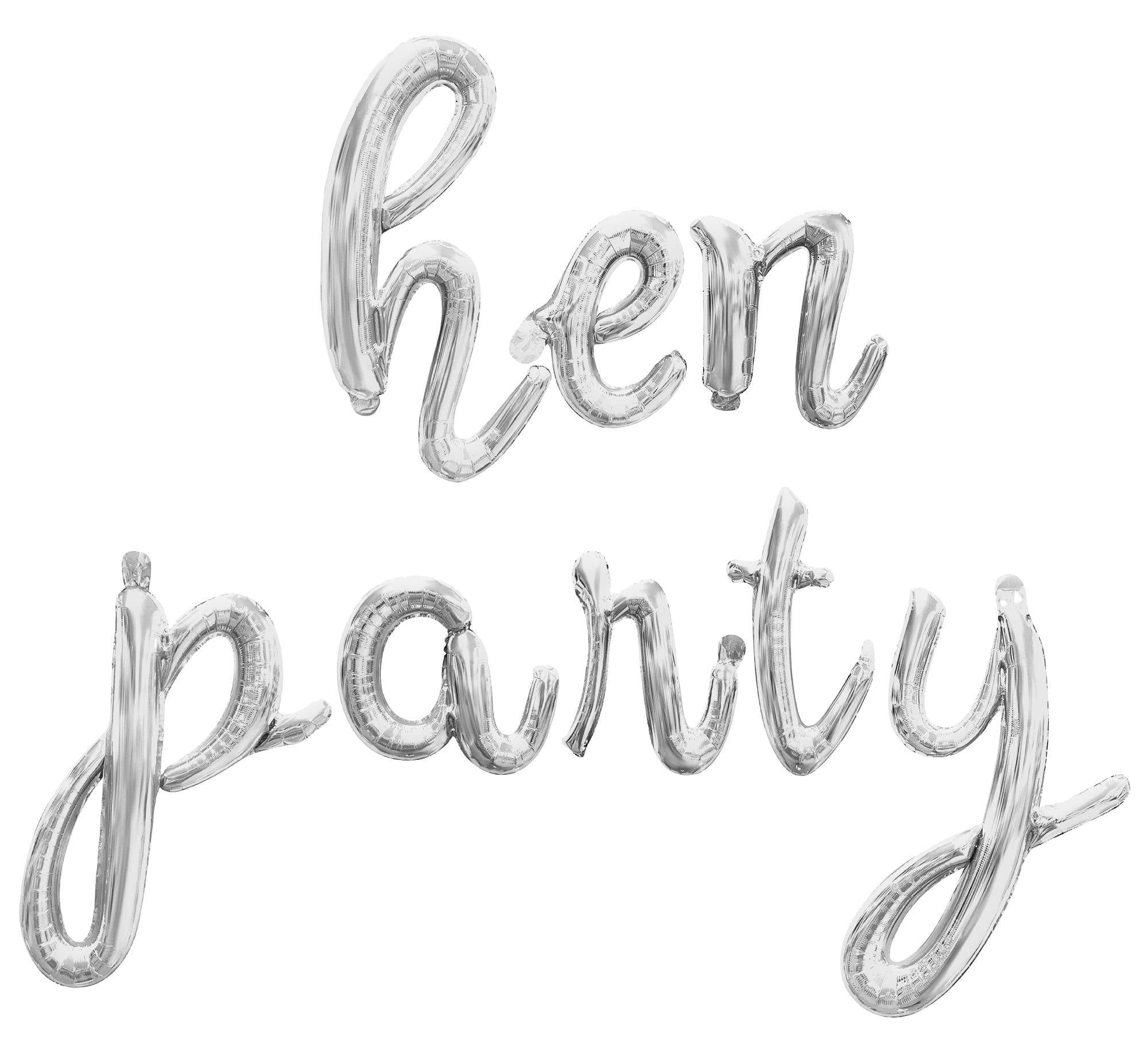 Cursive Script Letter Balloons - HEN PARTY 16" Inch Alphabet Letters ...