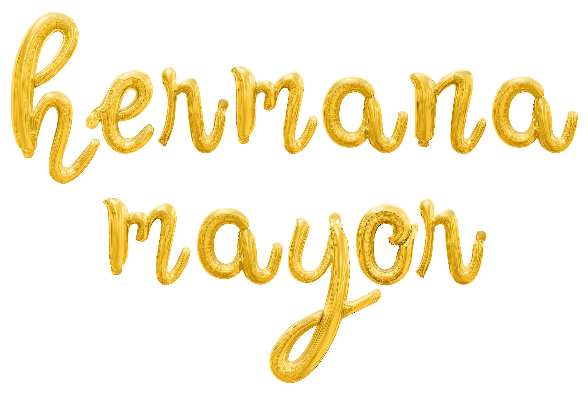 Cursive Script Letter Balloons - HERMANA MAYOR 16" Inch Alphabet ...