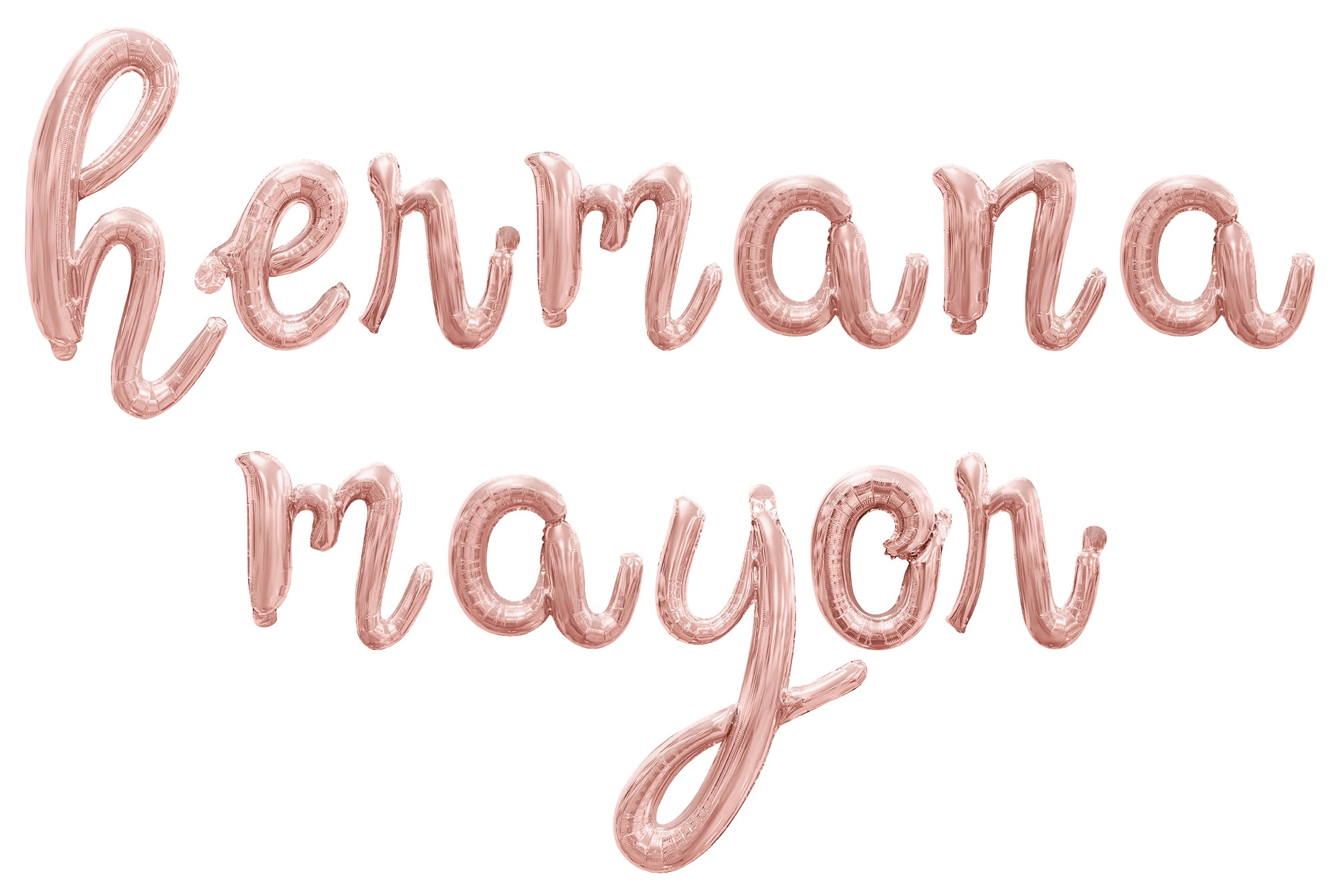 Cursive Script Letter Balloons - HERMANA MAYOR 16" Inch Alphabet ...