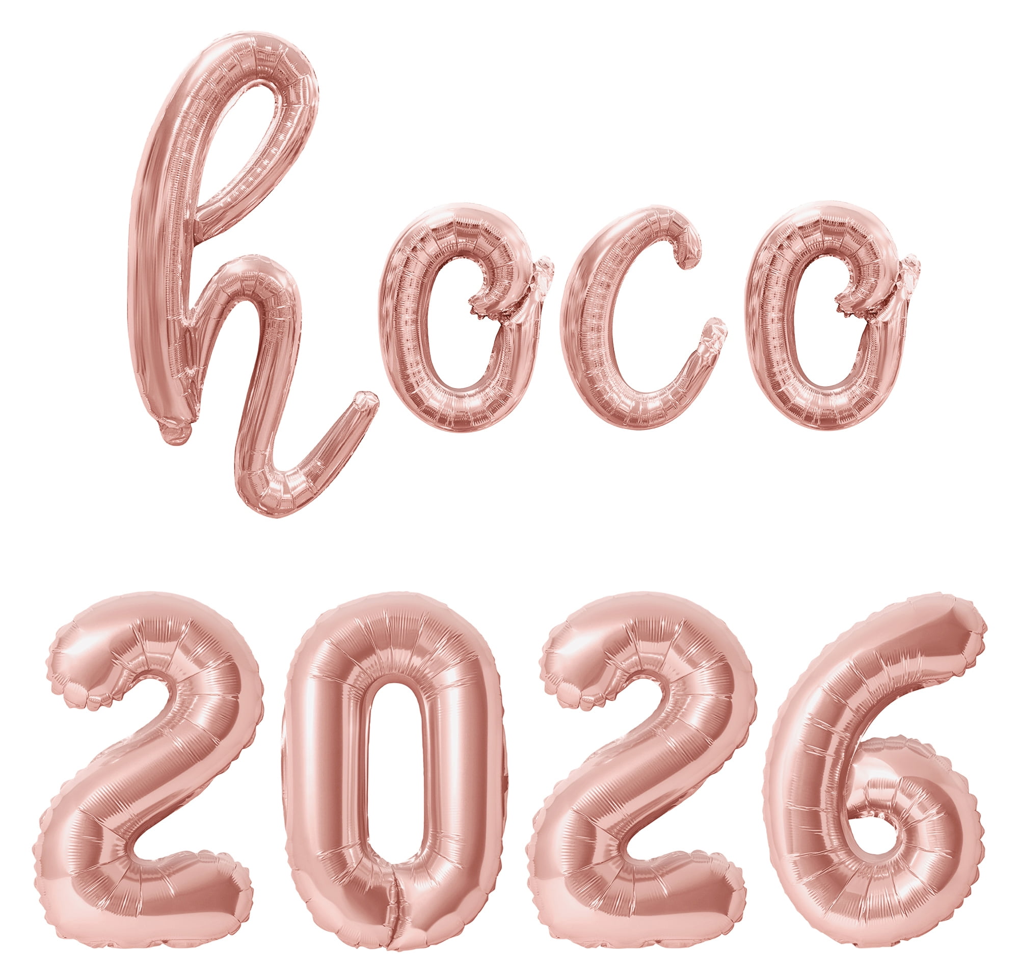 Cursive Script Letter Balloons - HOCO 2026 16" Inch Alphabet Letters ...