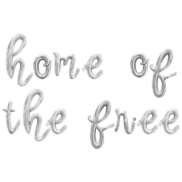 Cursive Script Letter Balloons - HOME OF THE FREE 16" Inch Alphabet ...
