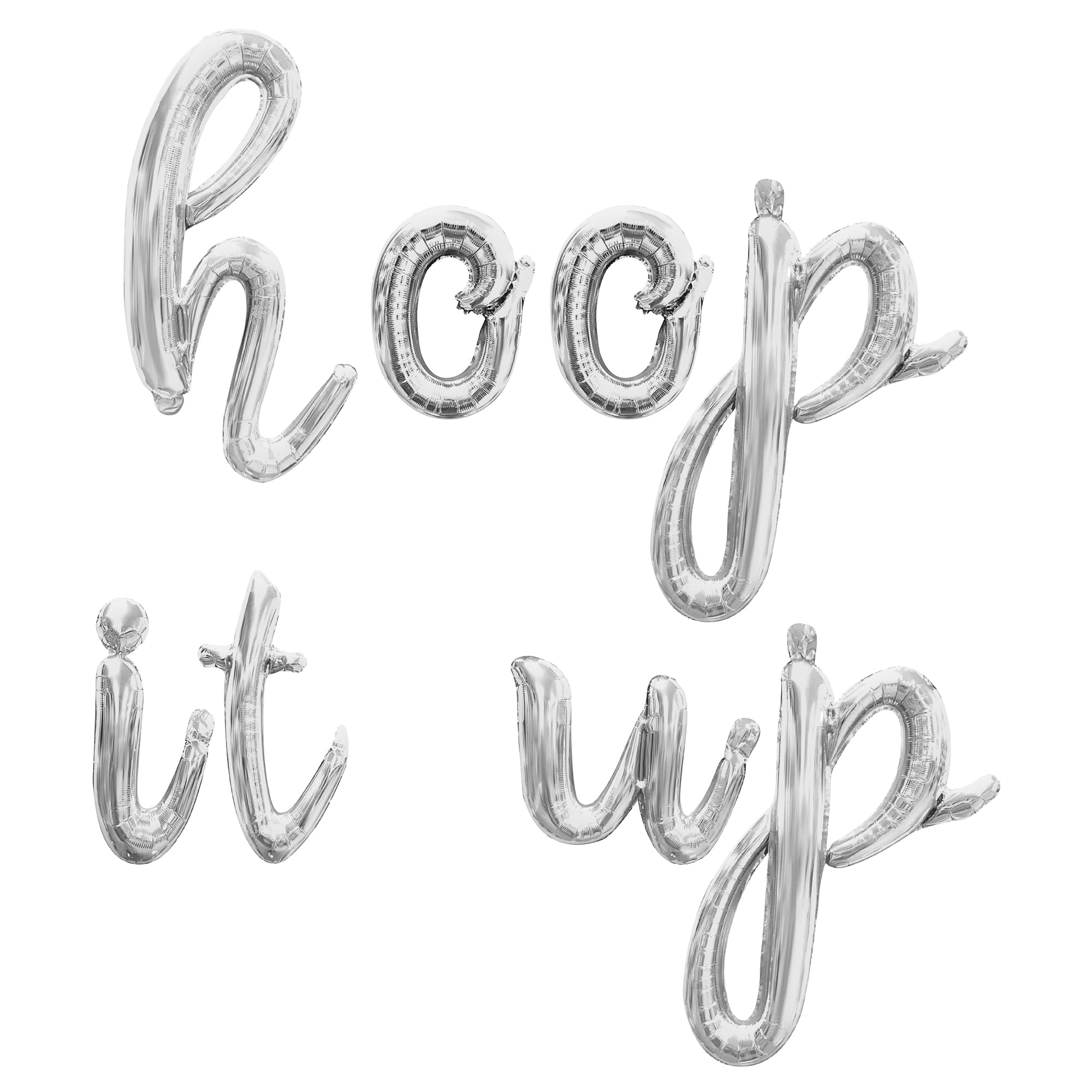 Cursive Script Letter Balloons - HOOP IT UP 16" Inch Alphabet Letters ...