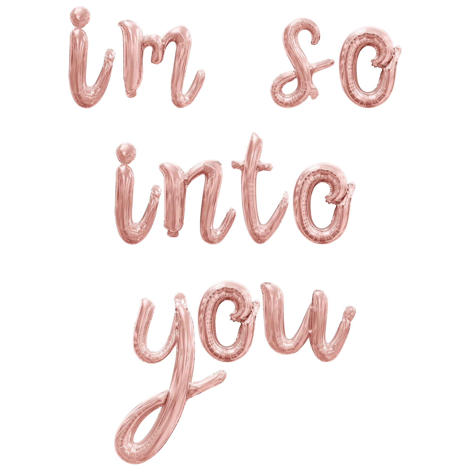 Cursive Script Letter Balloons - IM SO INTO YOU 16" Inch Alphabet ...