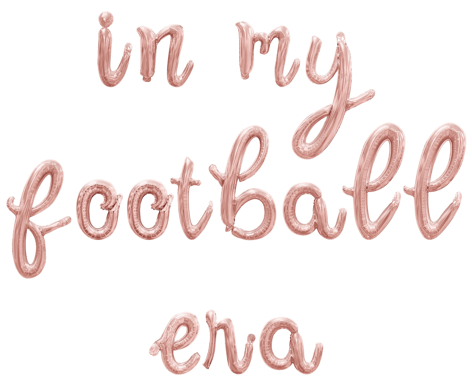 Cursive Script Letter Balloons - IN MY FOOTBALL ERA 16" Inch Alphabet ...