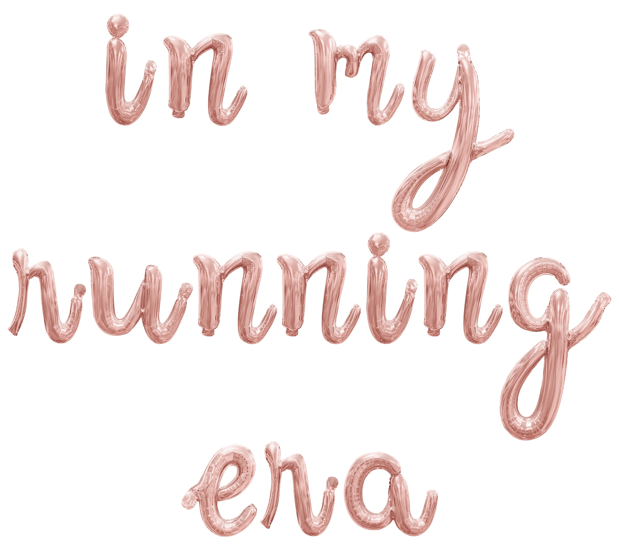 Cursive Script Letter Balloons - IN MY RUNNING ERA 16" Inch Alphabet ...