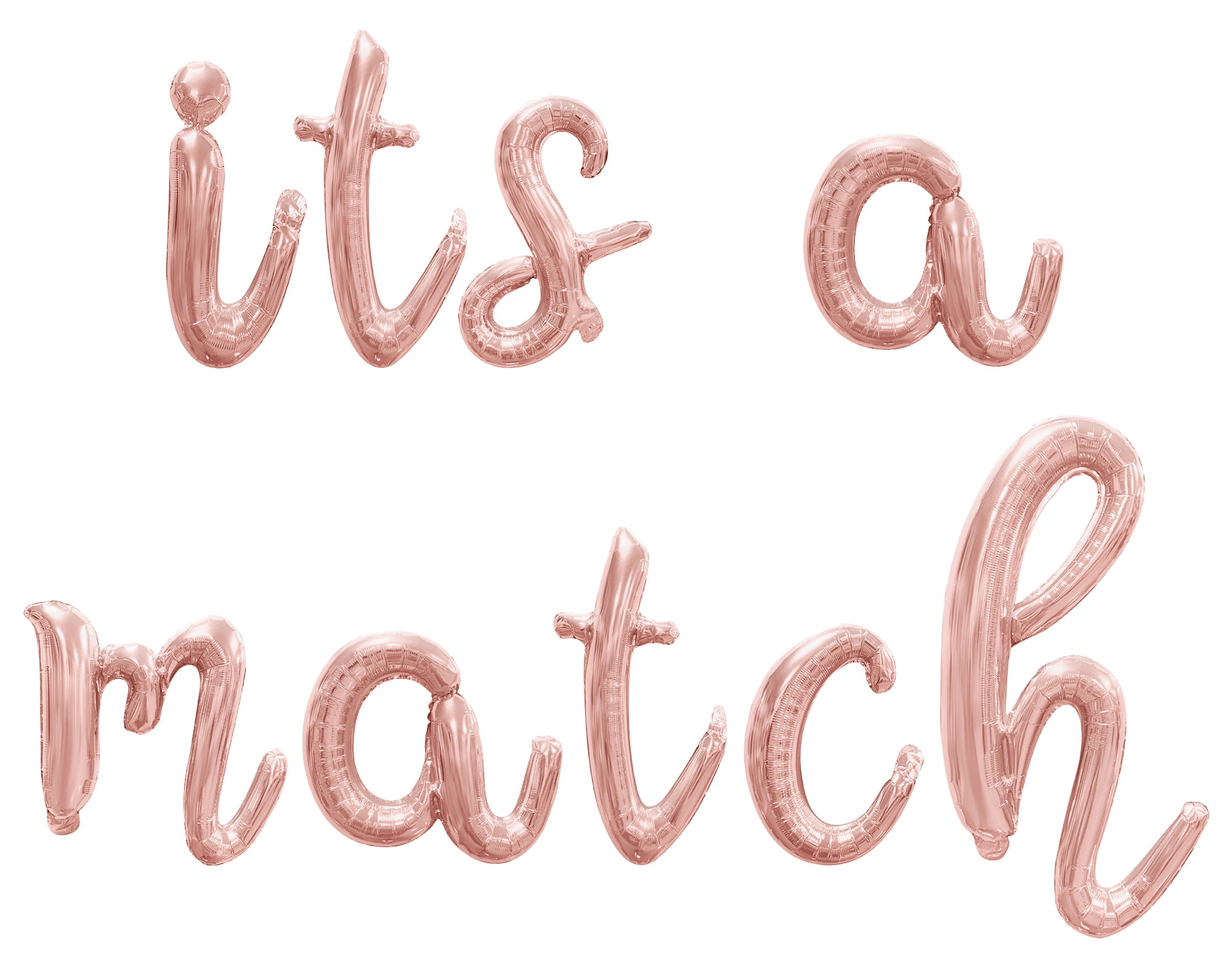 Cursive Script Letter Balloons - ITS A MATCH 16" Inch Alphabet Letters ...