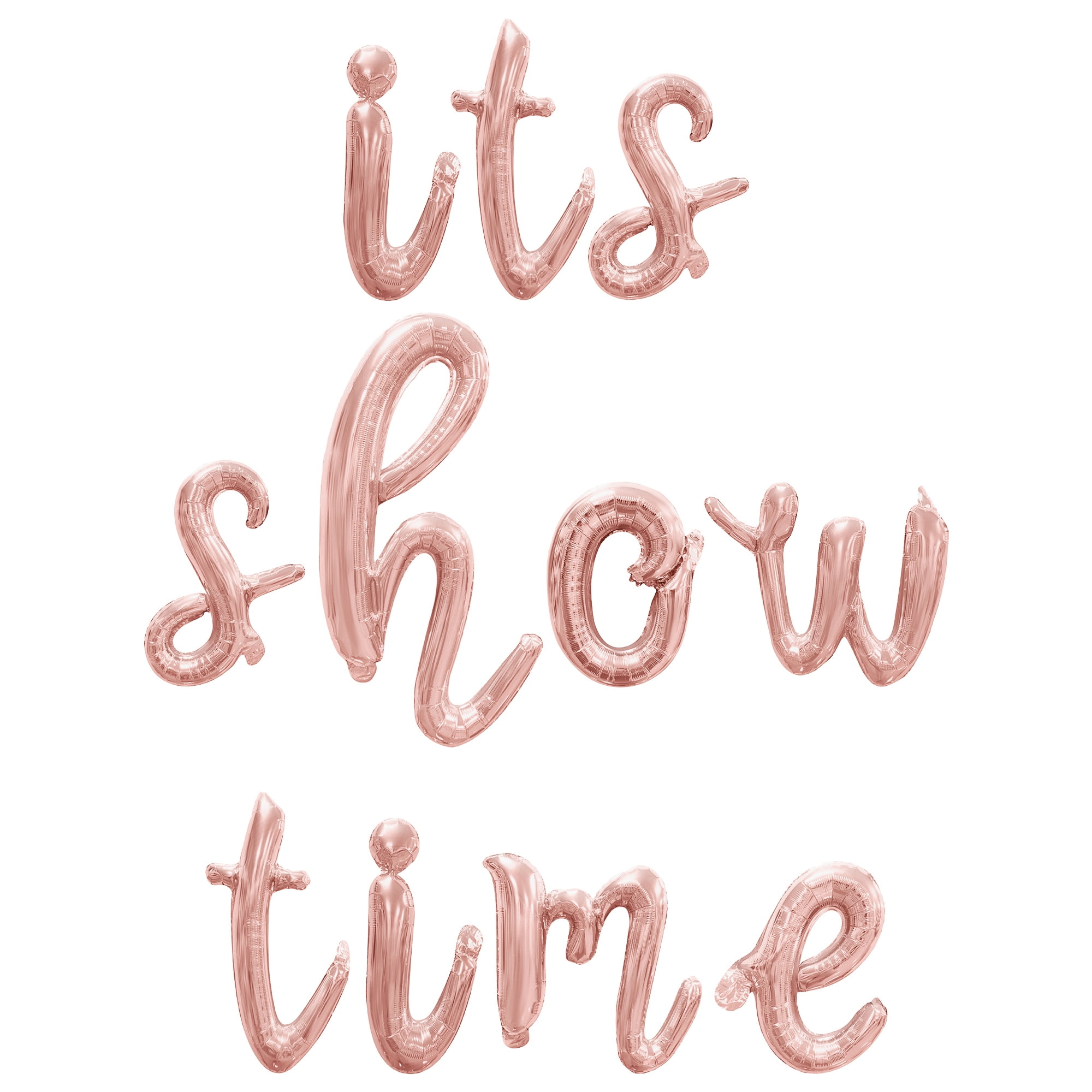 Cursive Script Letter Balloons - ITS SHOW TIME 16" Inch Alphabet ...