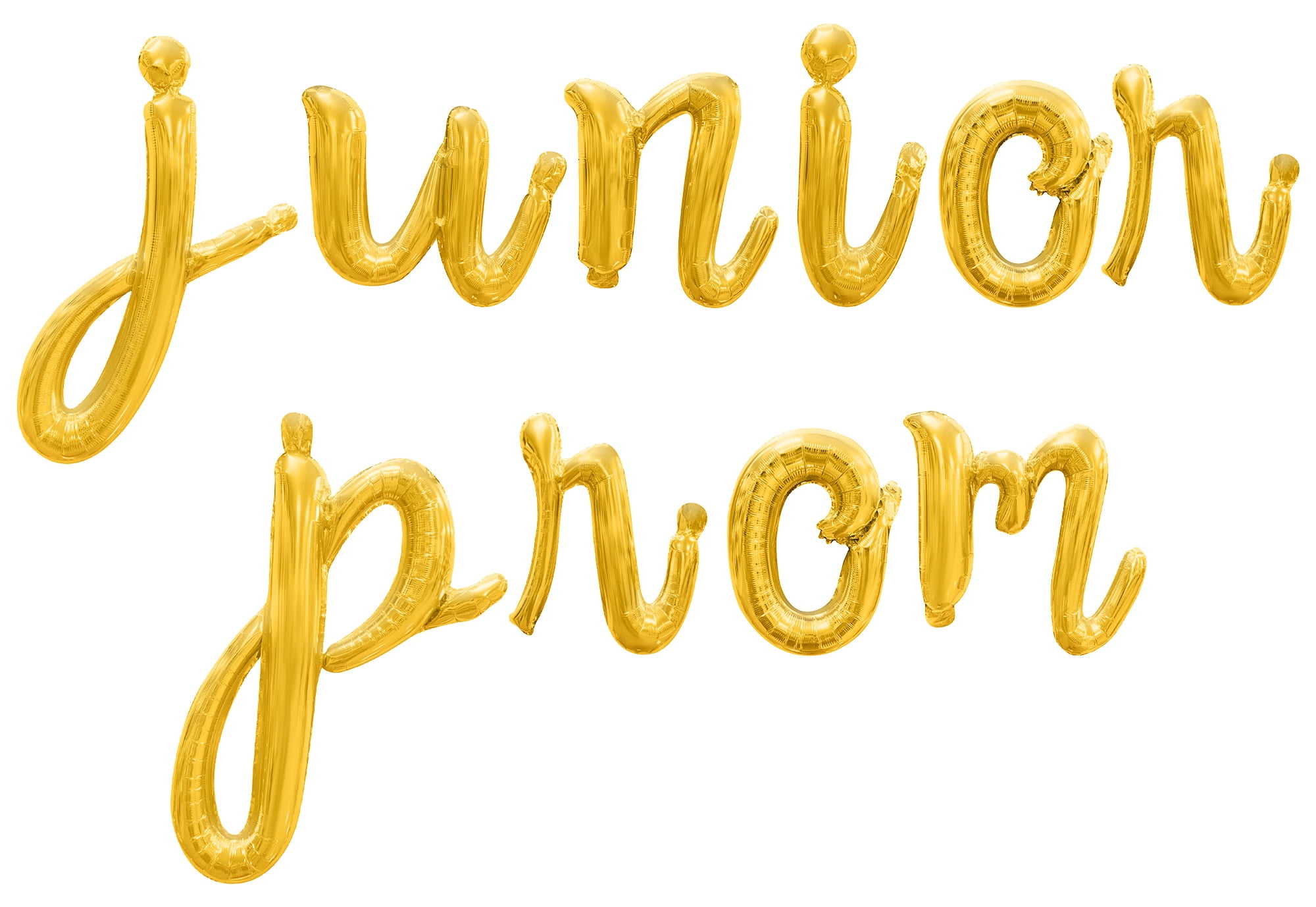 Cursive Script Letter Balloons - JUNIOR PROM 16" Inch Alphabet Letters ...