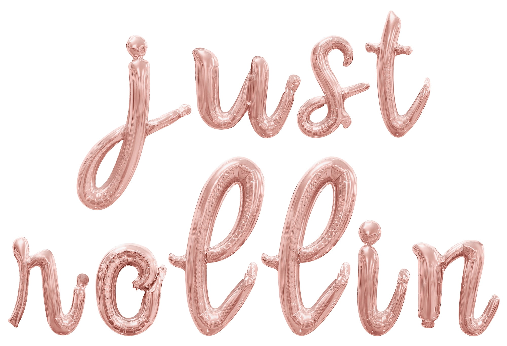 Cursive Script Letter Balloons - JUST ROLLIN 16" Inch Alphabet Letters ...