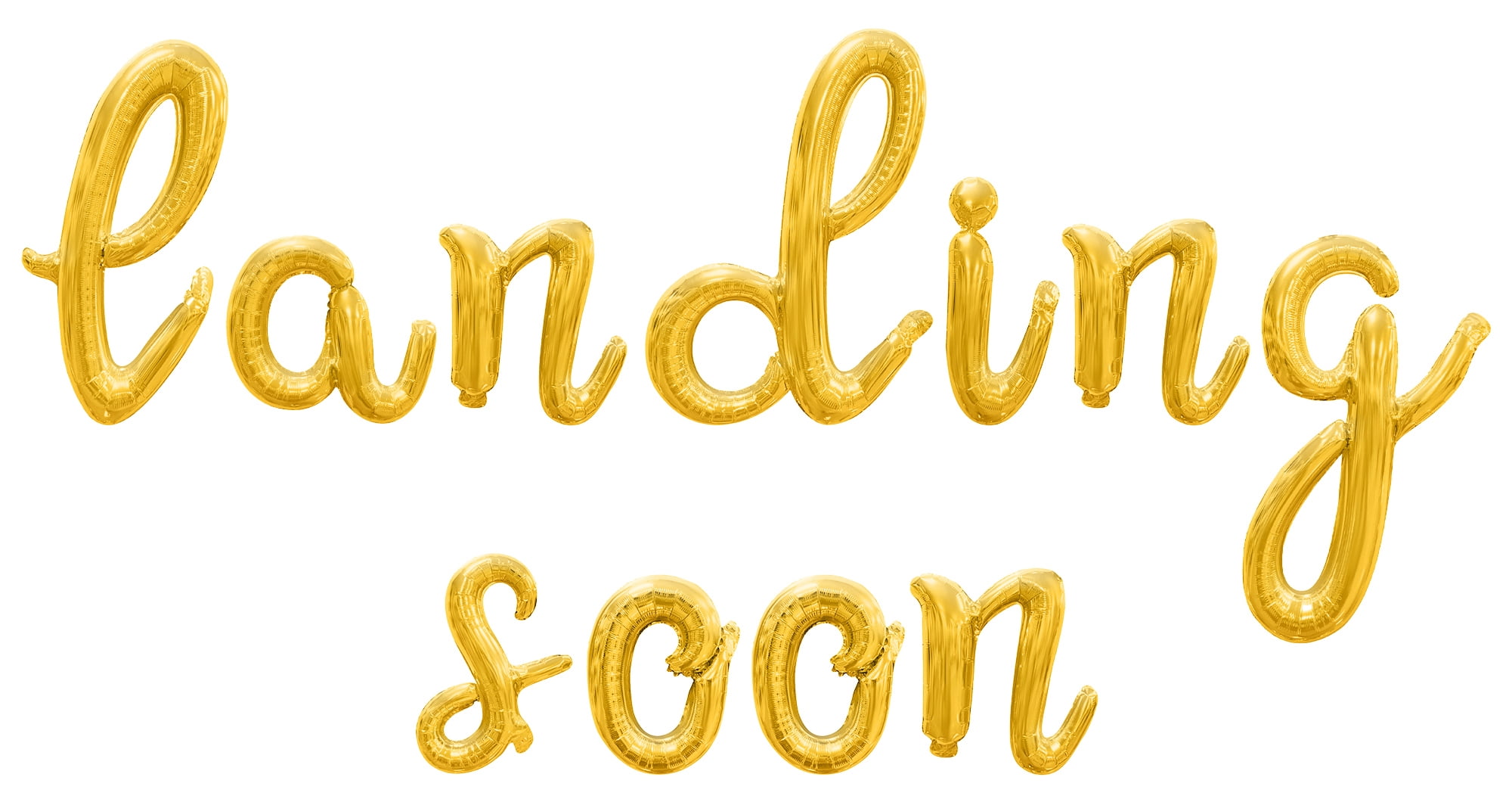 Cursive Script Letter Balloons - LANDING SOON 16" Inch Alphabet Letters ...