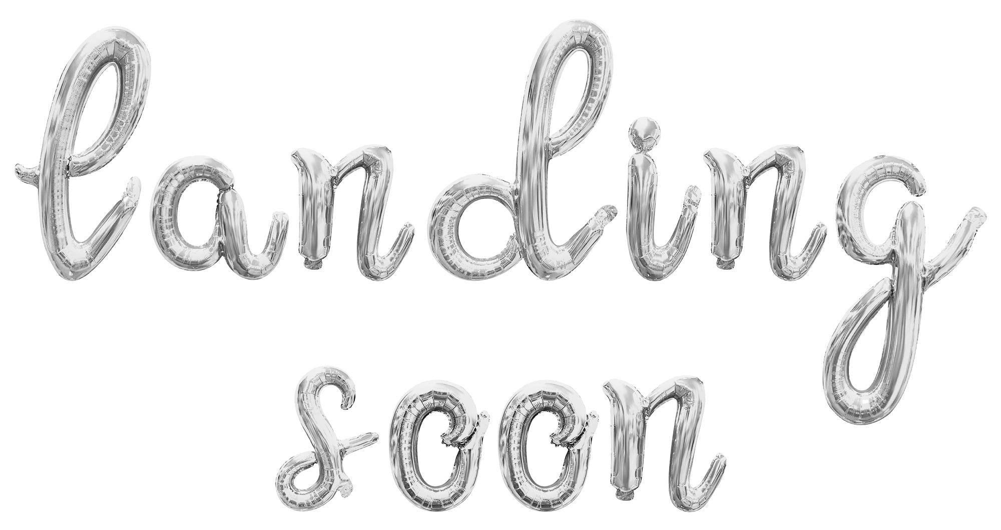 Cursive Script Letter Balloons - LANDING SOON 16" Inch Alphabet Letters ...