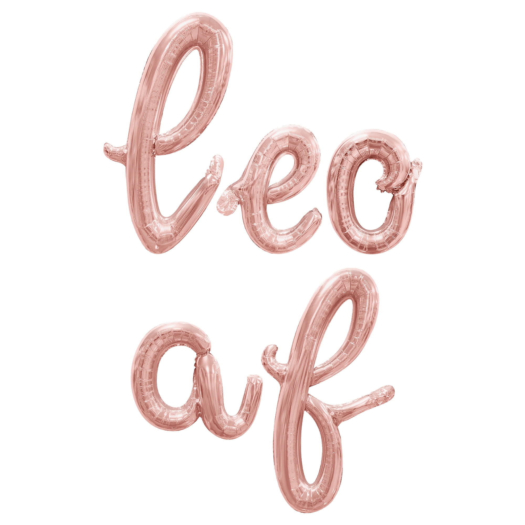 Cursive Script Letter Balloons - LEO AF 16" Inch Alphabet Letters Foil ...